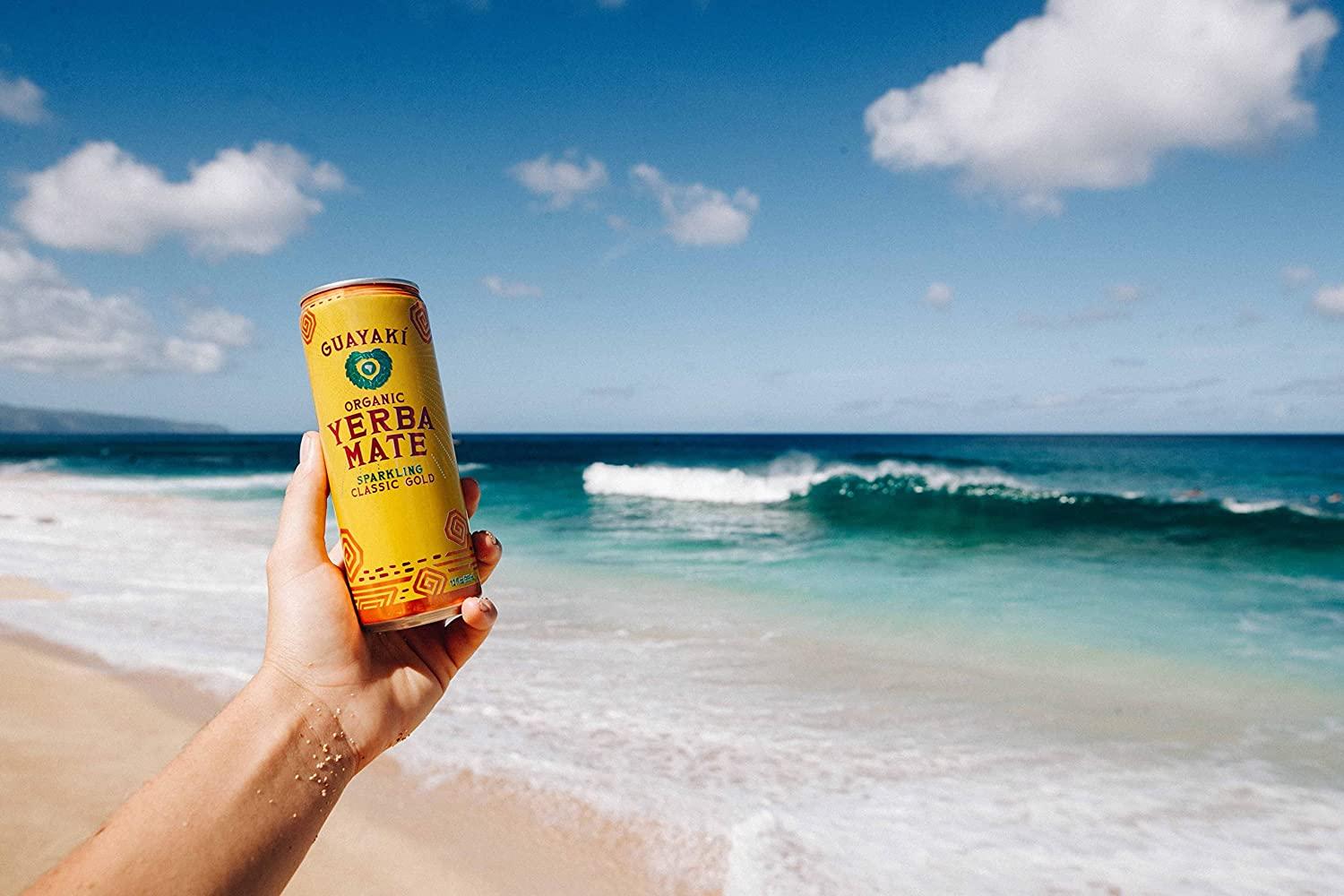 Guayaki Yerba Mate Sparkling Clean Energy Drink 12oz Cans Pack Of 12