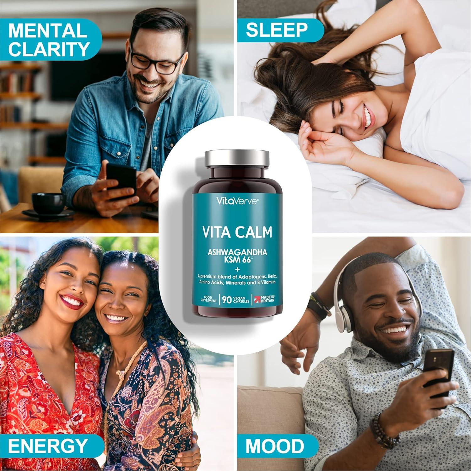 Vita Calm All-in-One Stress Relief with Ashwagandha KSM 66 12000mg ...