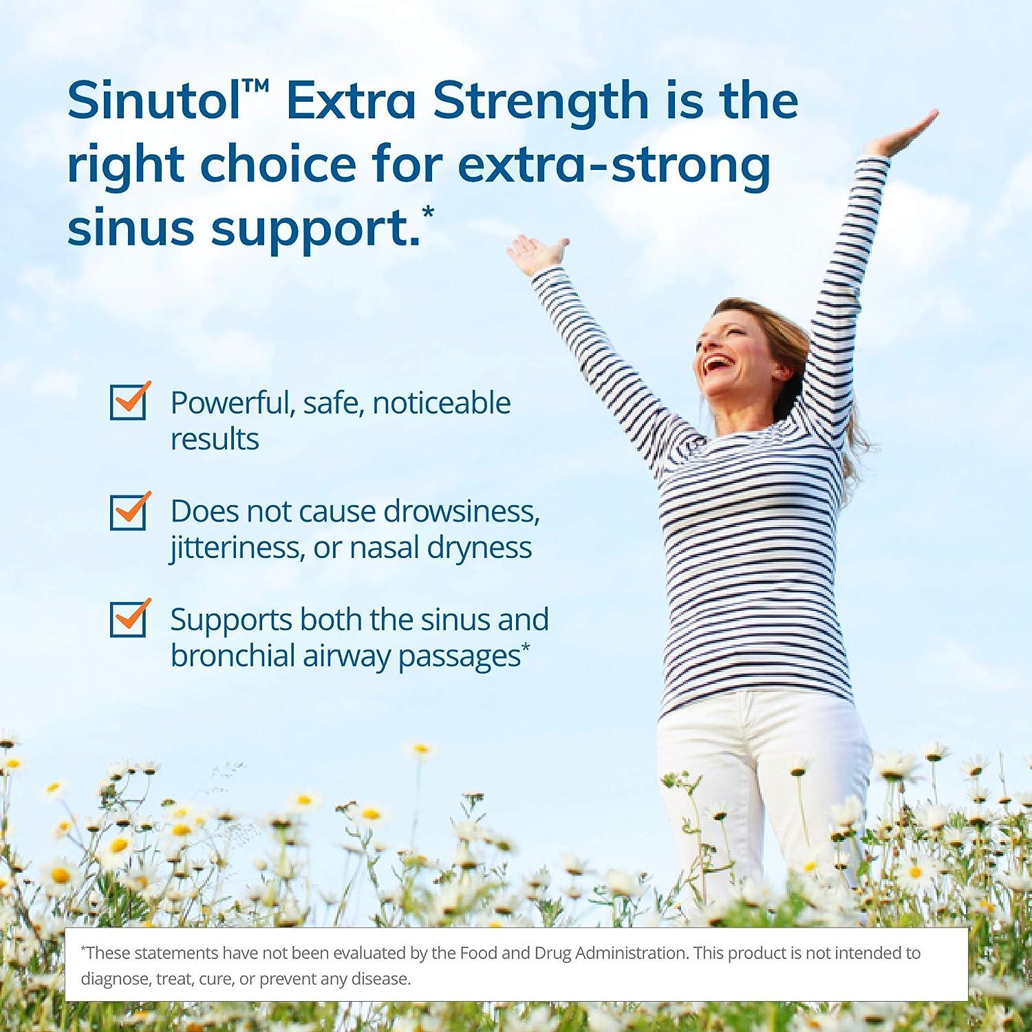 Euromedica Sinutol Extra Strength - 30 Enteric-Coated Softgels for ...