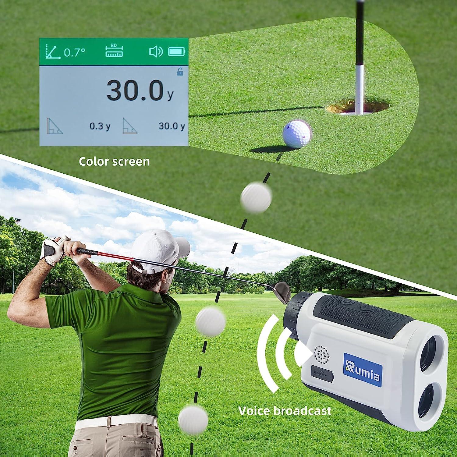 Rumia Golf Rangefinder 1200 Yards | 6X Magnification & LCD Touch Screen ...