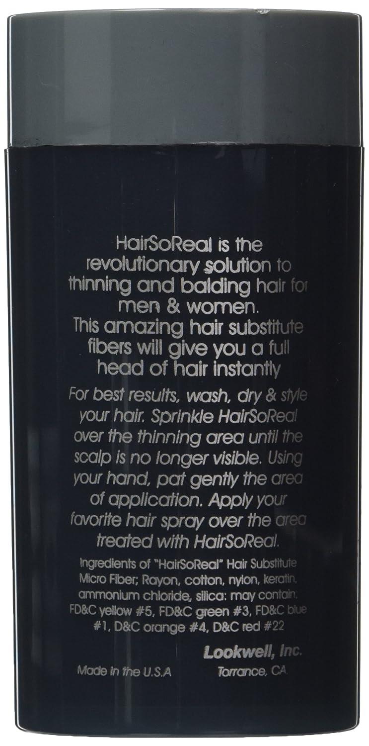 Hair-so-Real (Black) - Natural Hair Building Fibers for Instant Volume ...