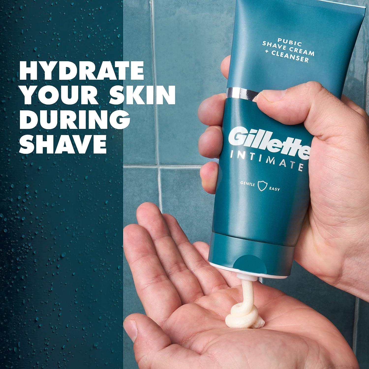 Gillette Intimate 2-in-1 Pubic Shave Cream and Cleanser - 6 oz | Buy ...