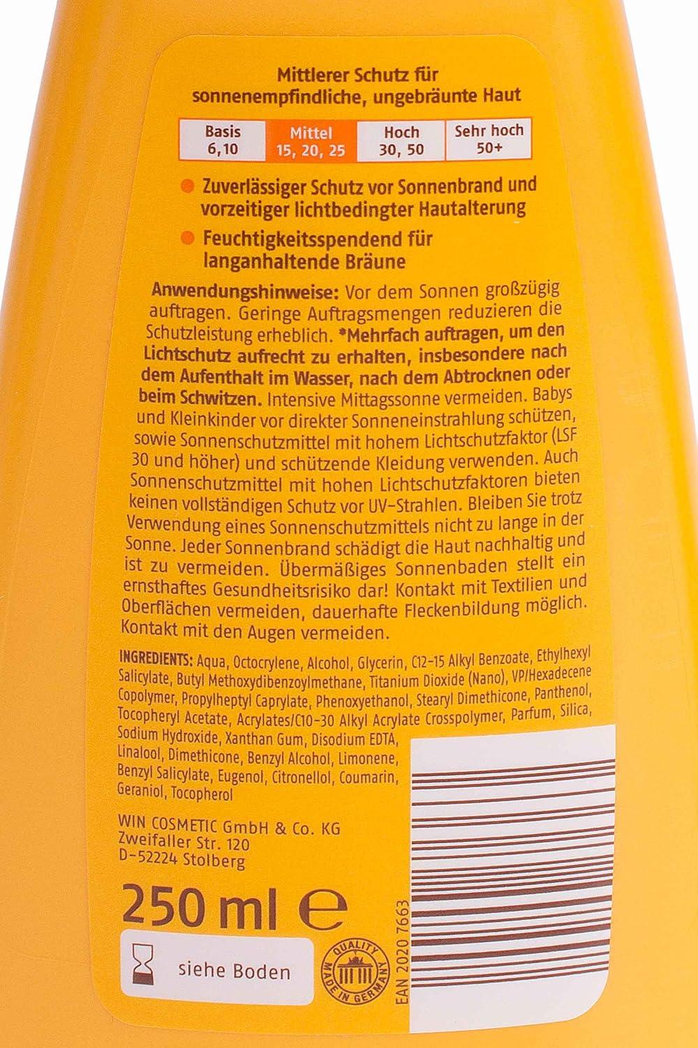 Cien Sun Classic Sun Milk SPF 20 - Made in Germany | 250ml | Buy ...