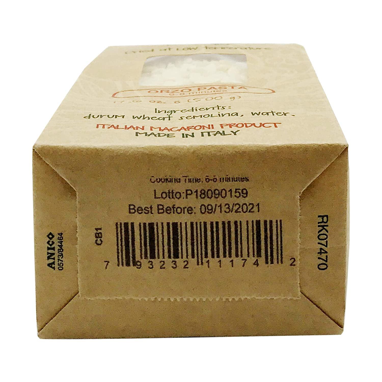 Rustichella D'Abruzzo Orzo Durum Wheat 1.1lb in Brown Paper Bag | Buy ...