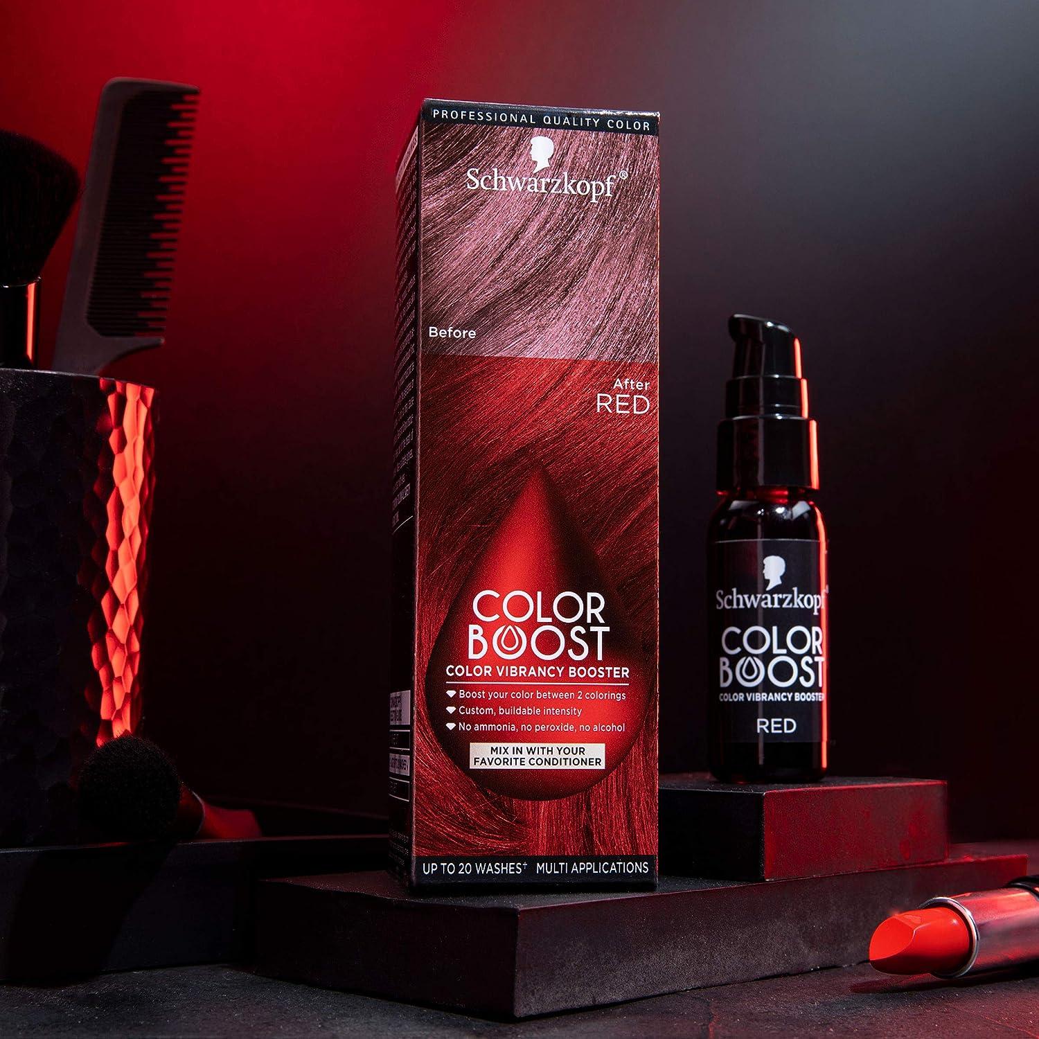 Schwarzkopf Color Boost Red Vibrancy Booster - Enhance Color Intensity ...