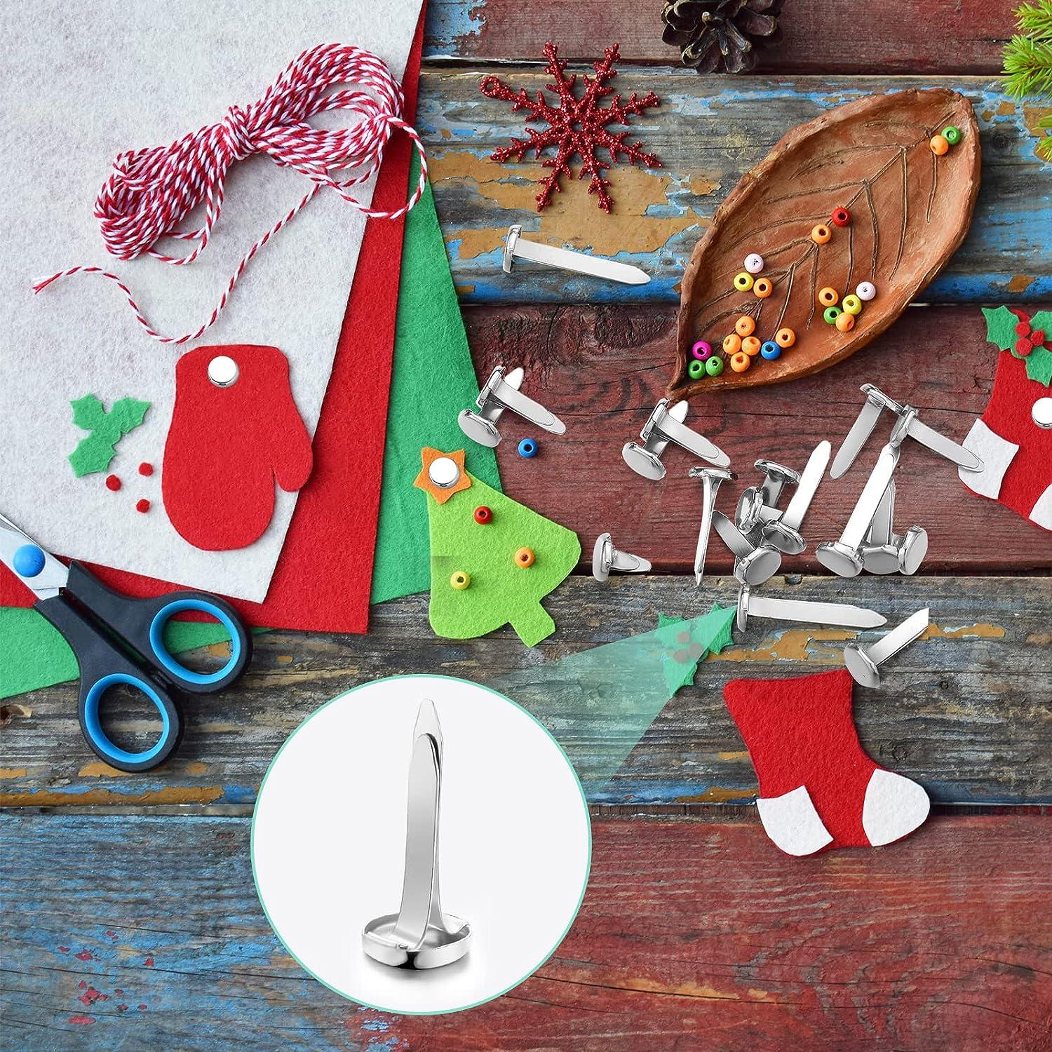 1000 Pieces Paper Fastener Brass Fasteners Round Prong Fasteners Metal ...