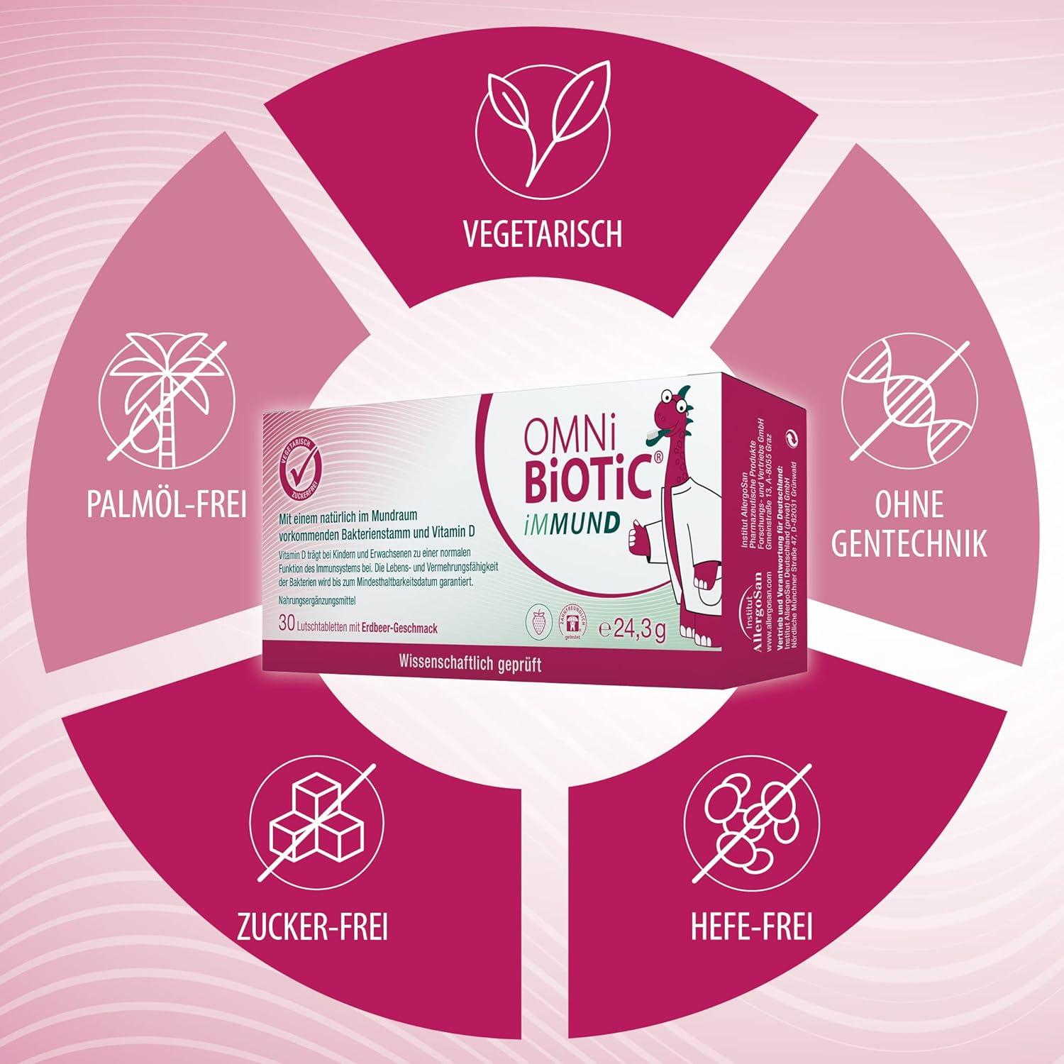 Buy Omni Biotic Immund | 60 Sucking Tablets | 1 Billion Probiotics per ...