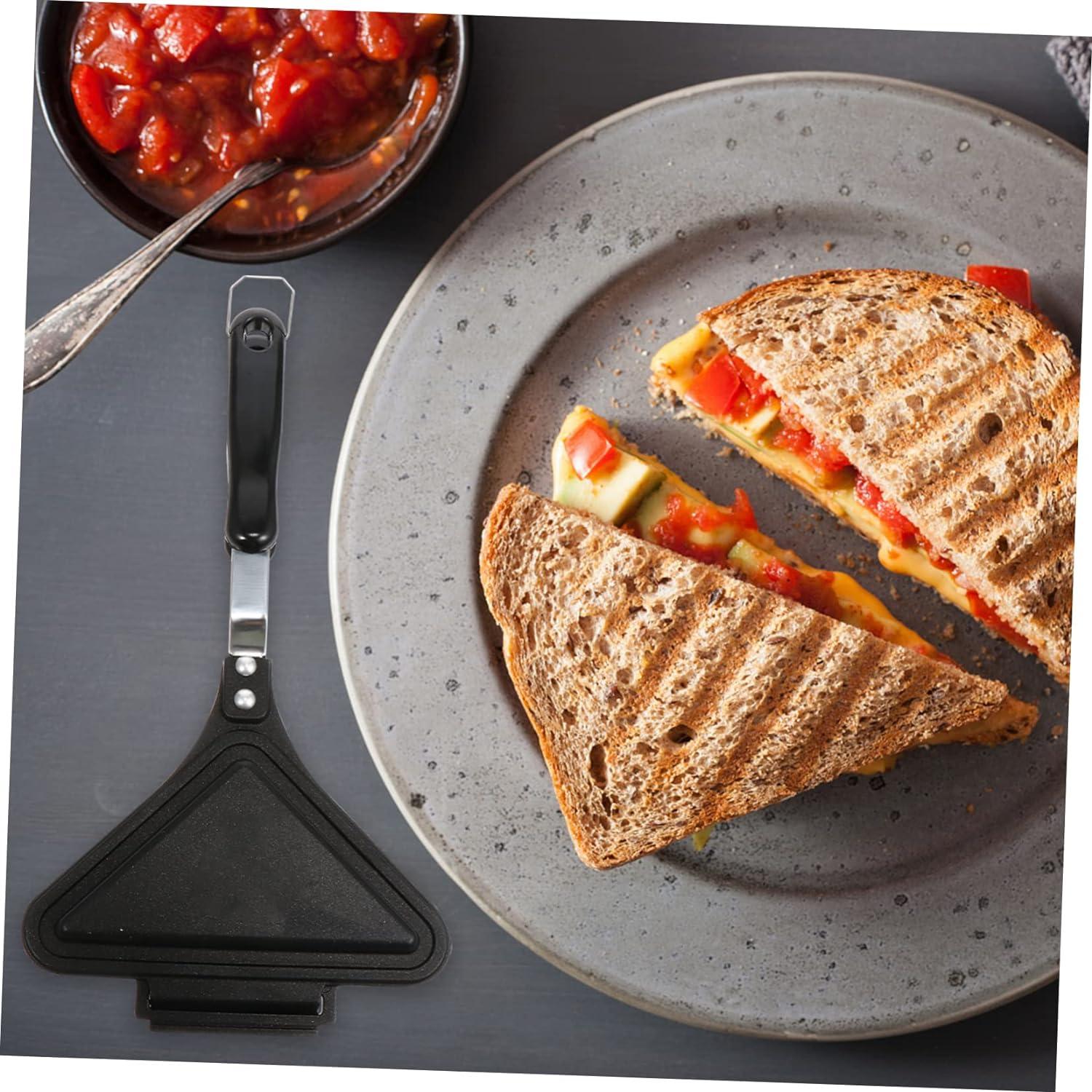 HOMSFOU 2 Pcs Sandwich Pan Sandwich Toaster Press Pan Sandwich Press ...