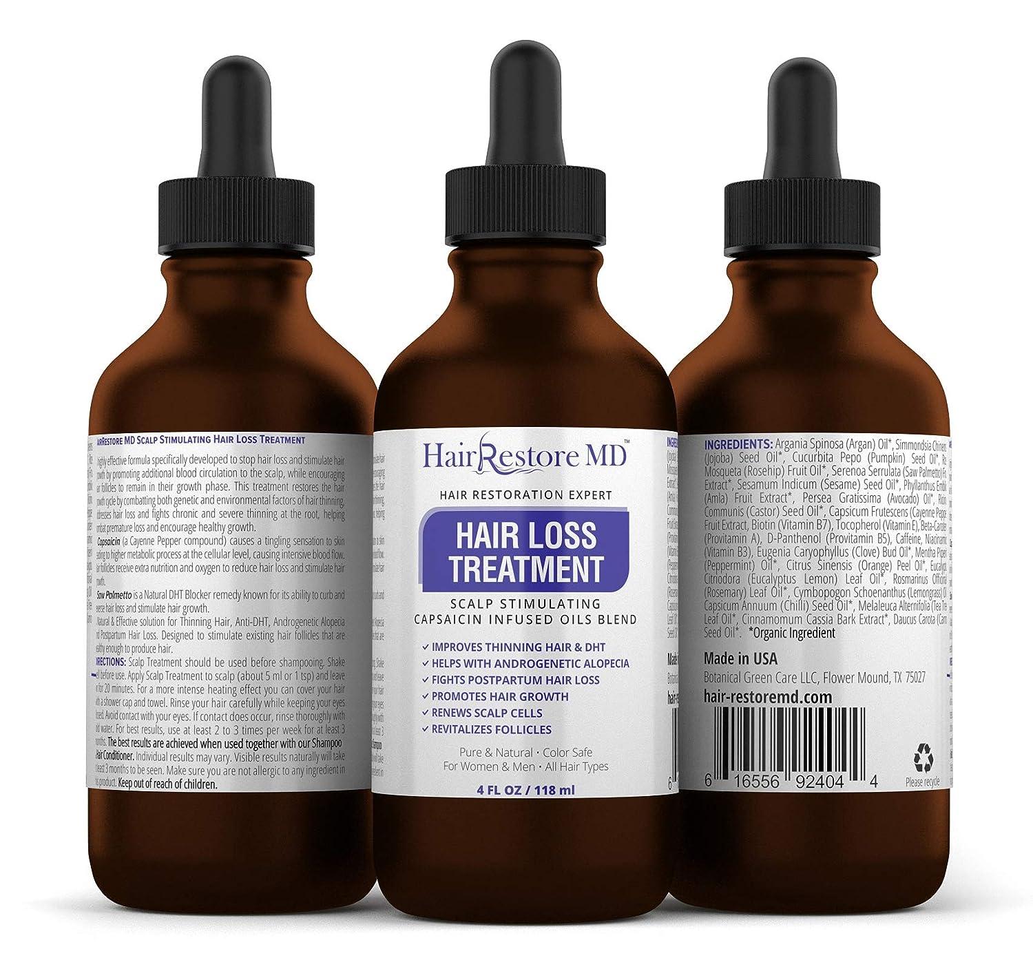 DHT Blocker Cayenne Hair Treatment Oil for Hair Growth and Regrowth ...