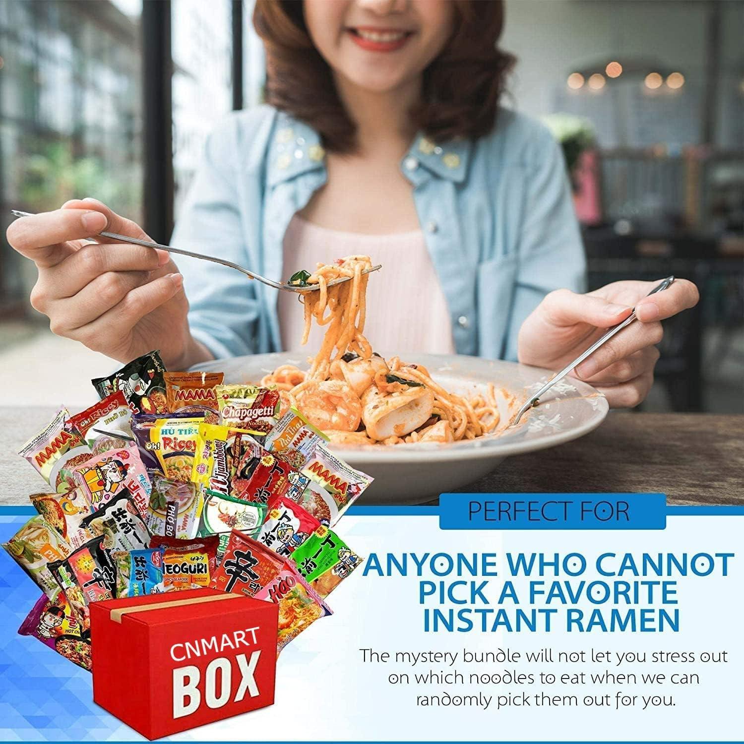 CNMART World Instant Noodles Ramen Variety Bundle & Chopsticks - Nissin ...