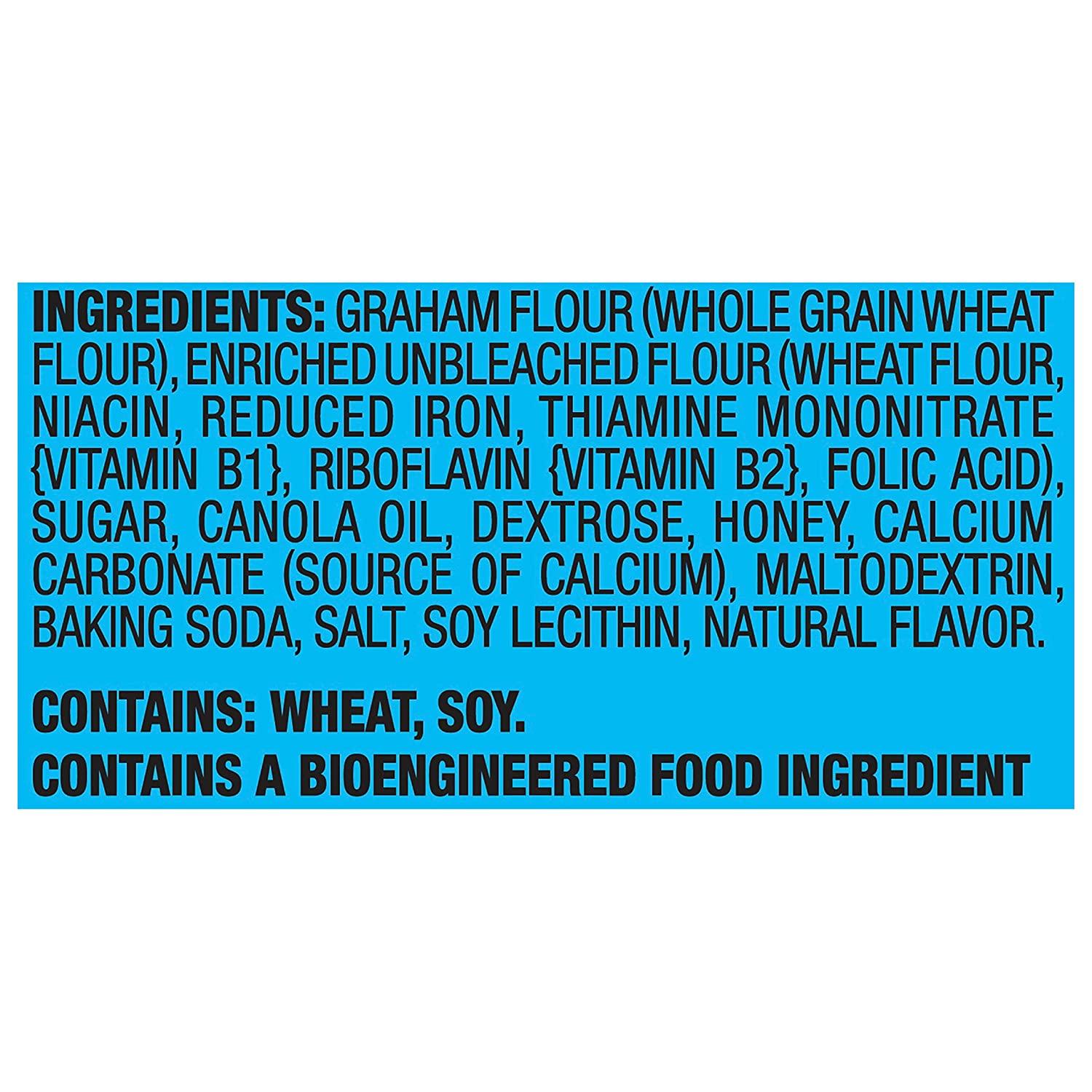 Teddy Grahams Honey Graham Snacks 4 Boxes of 12 Snack Packs (48 Total ...