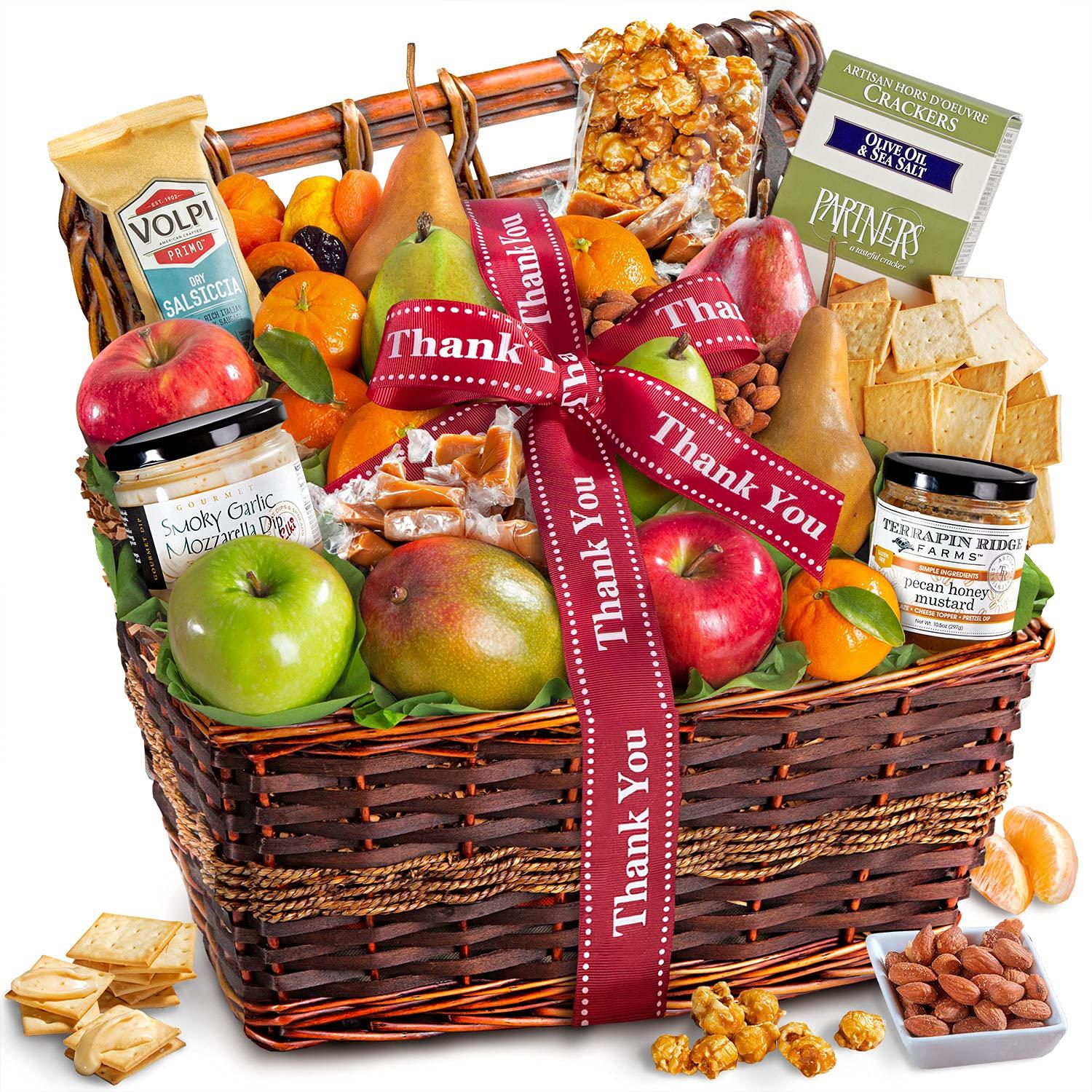 Grand Fruit Gourmet and Snacks Basket - Premium Selection for Gifting ...