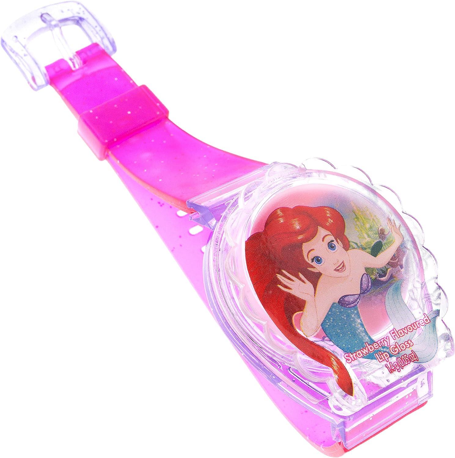 Disney Princess Sparkle Lip Gloss Watch - Strawberry Flavored Lip Balm ...