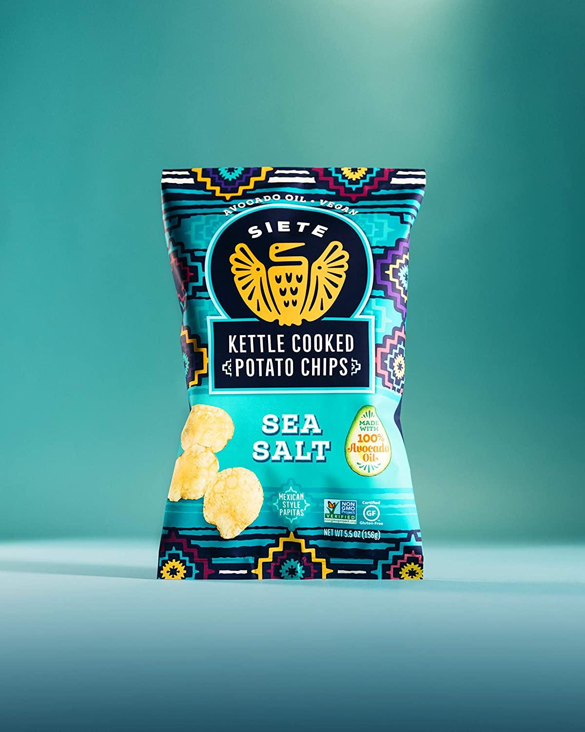 Siete Grain Free Potato Chips | Kettle Cooked | Gluten Free & Vegan ...