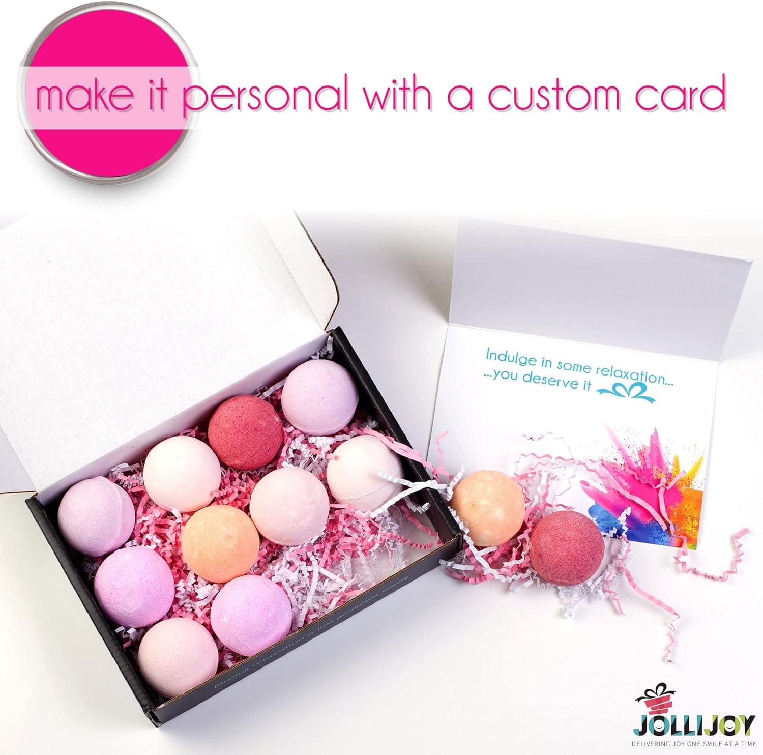 Home Spa Bath Bombs Gift Set with You're The Bomb Greeting Card - Self ...