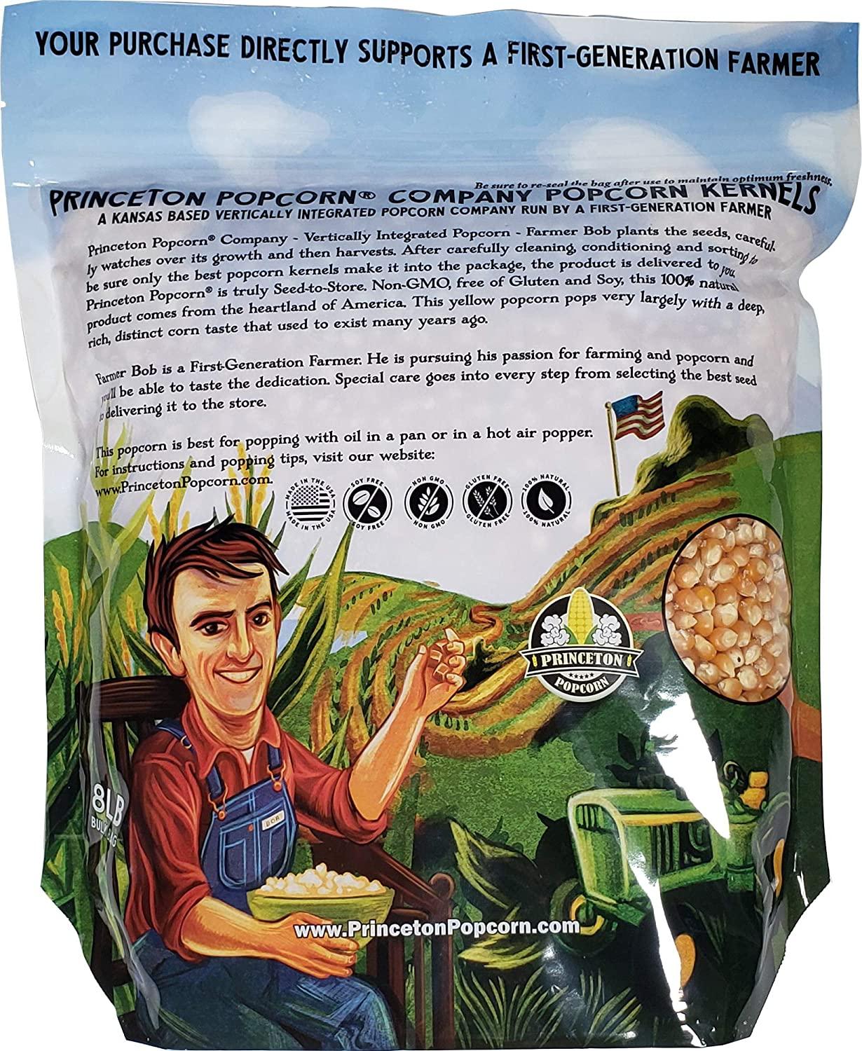 Princeton Popcorn Farm Mushroom Popcorn Kernels - 8lbs | Non GMO ...