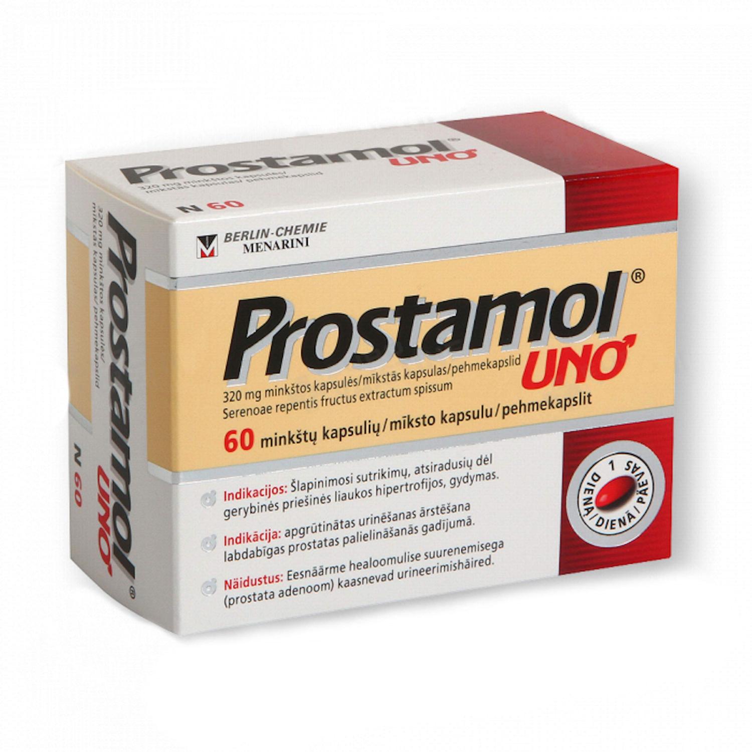 Buy PROSTAMOL UNO 60 Capsules - Effective Urinary Disorder Treatment ...