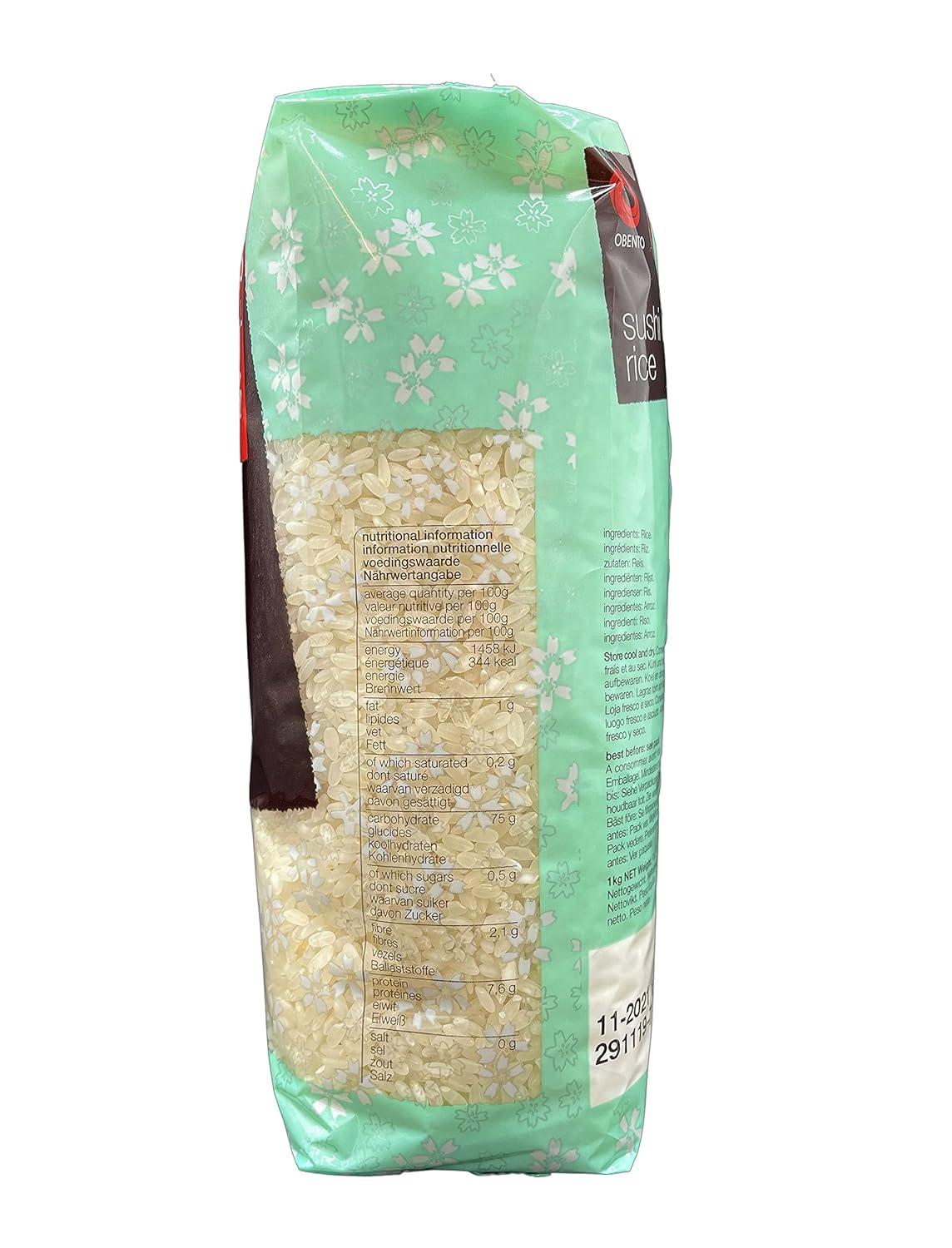 Obento Sushi Rice Sticky Rice 1kg | Premium Quality Rice for Perfect ...