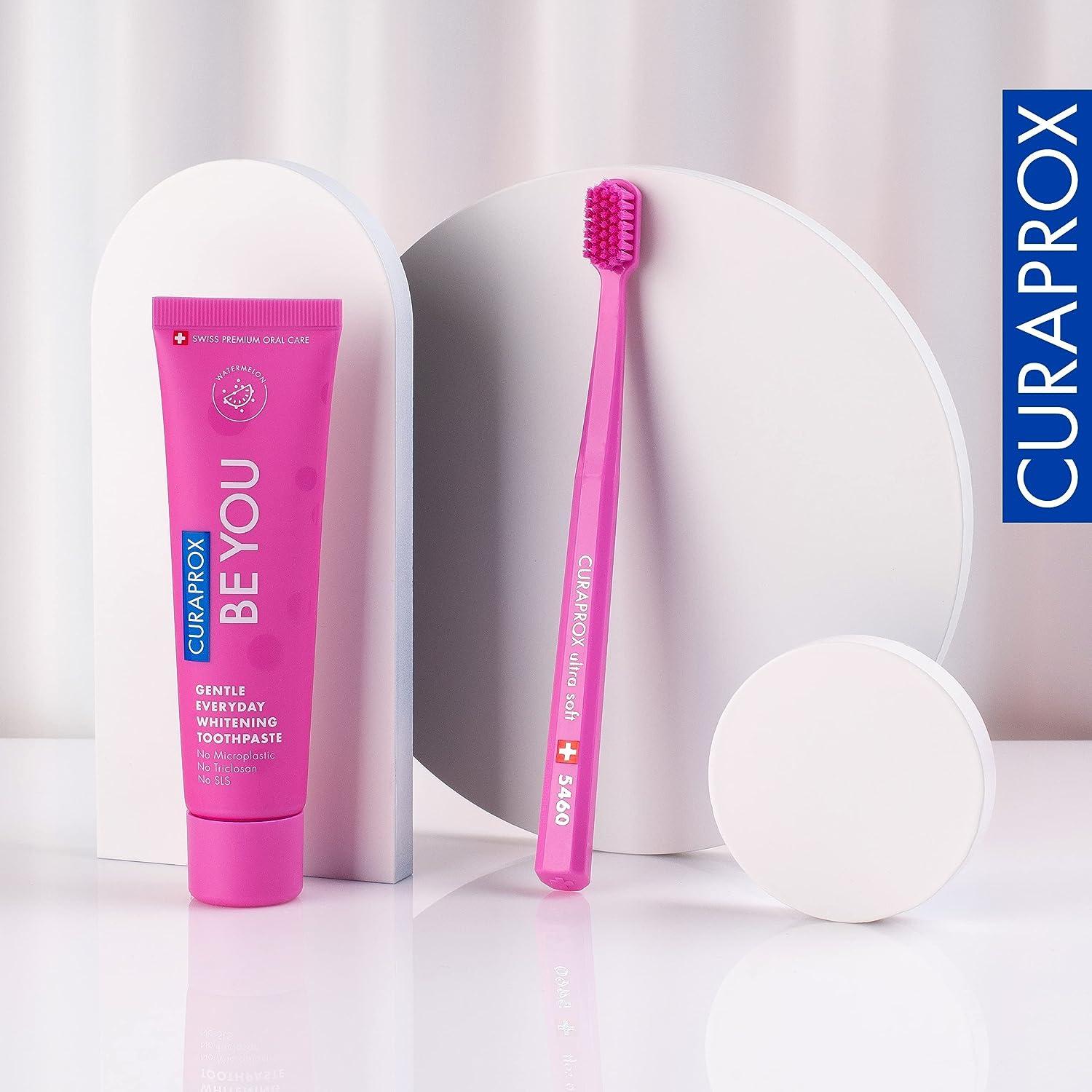 Curaprox CS 5460 Toothbrush with Holder & Be You Toothpaste Home Kit in ...