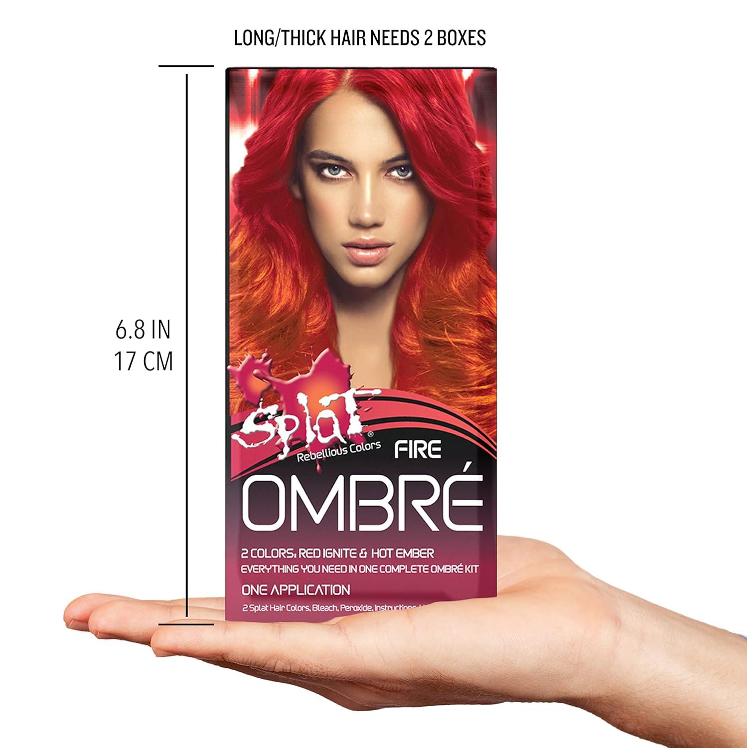 Splat Ombre Fire Semi-Permanent Fantasy Hair Color Kit - Vibrant ...