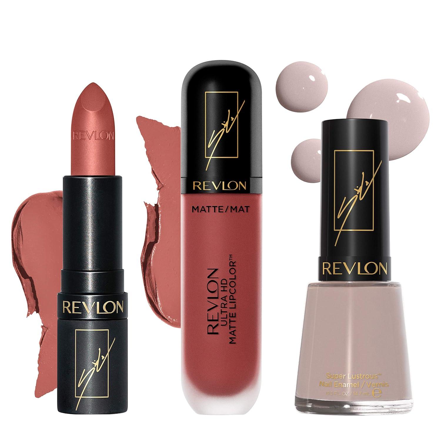 REVLON X Sofia Carson Makeup Kit - The Sofia Nudes - 3 Count | International Shipping Available