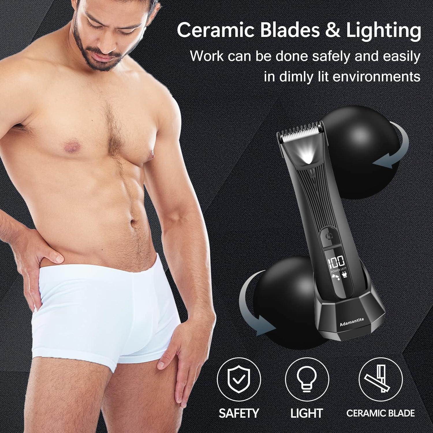 Balls Trimmer Men - Ball Shaver & Body Groomer for Men Waterproof Wet ...