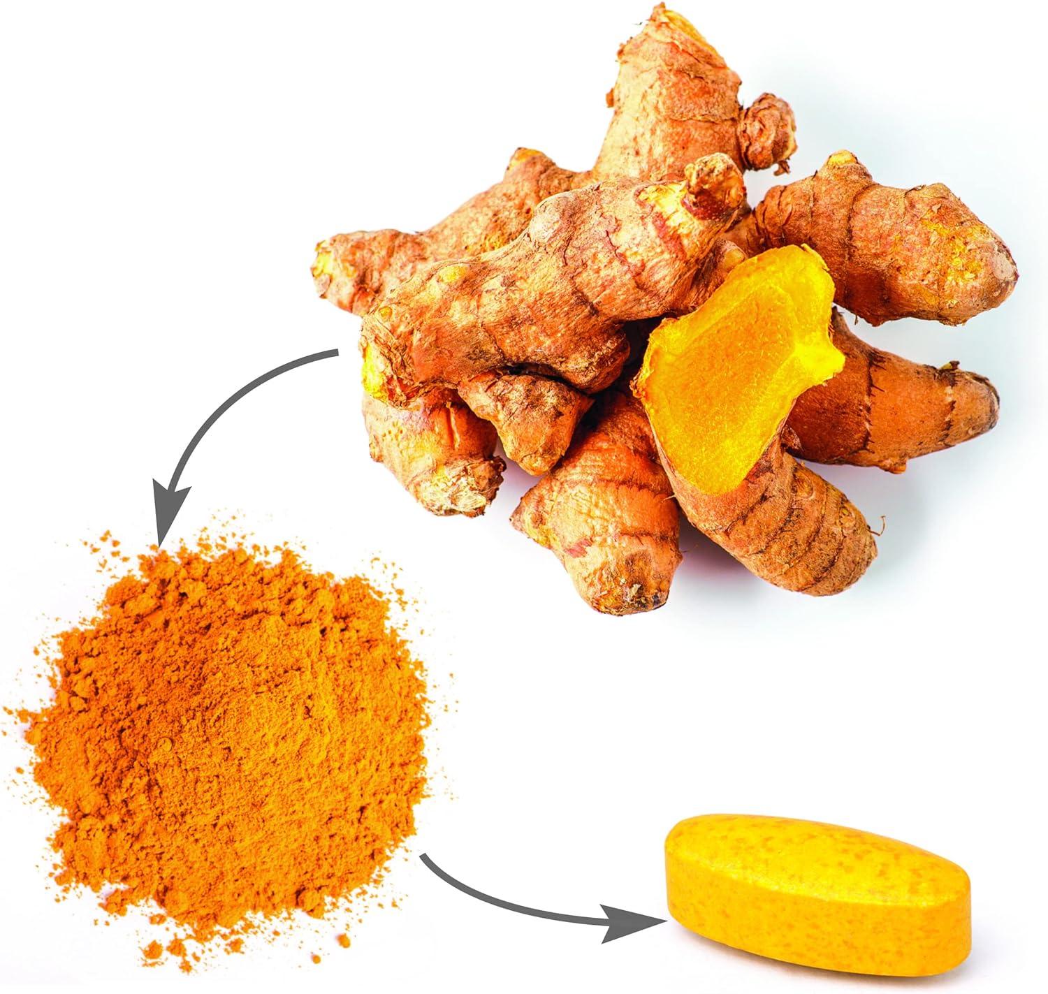 High Strength Turmeric Tablets 20,000mg (500mg Extract) | 95% Curcumin ...