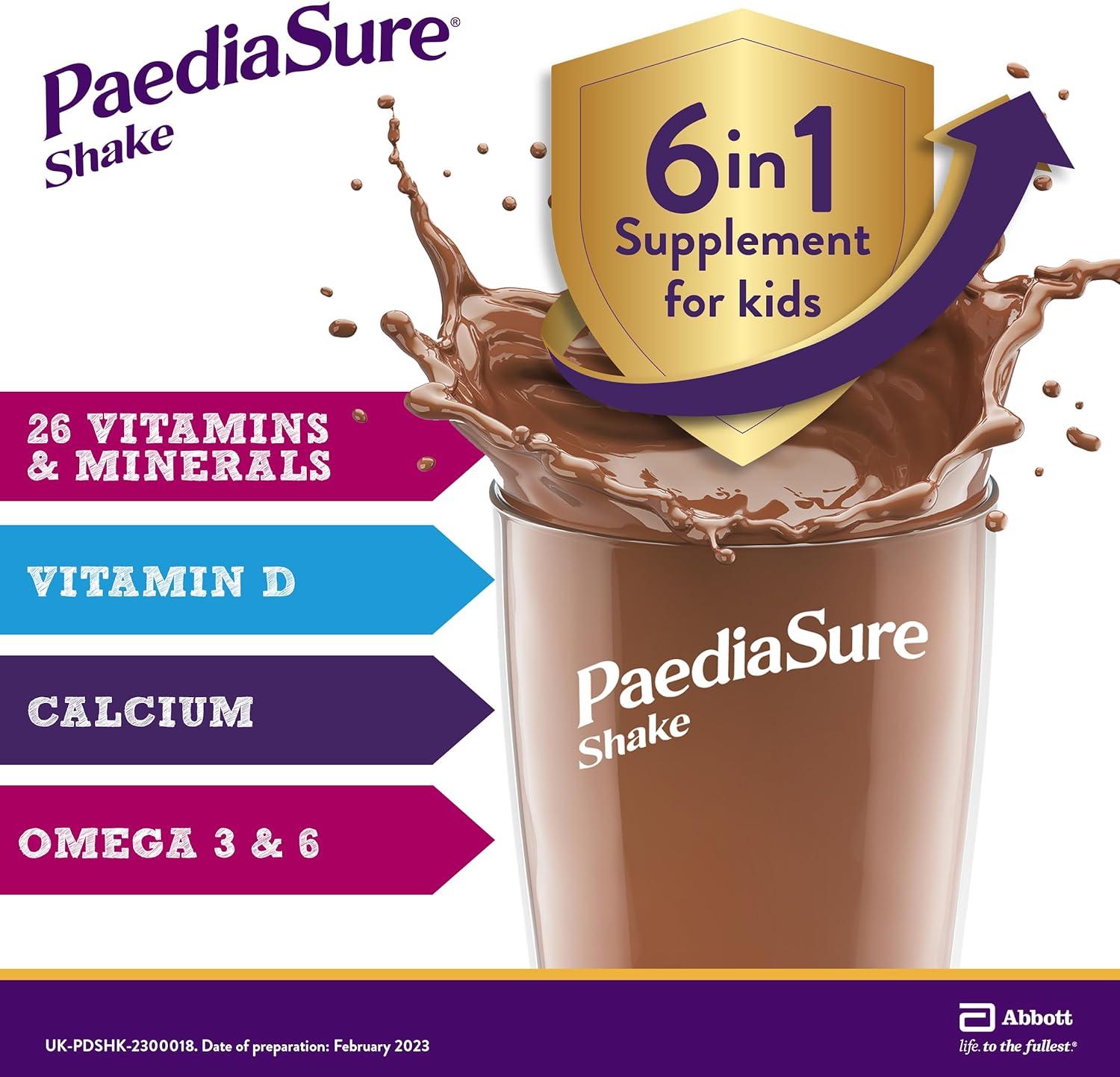PediaSure Shake 12x200ml Chocolate Flavour - Kids Supplement with 26 ...