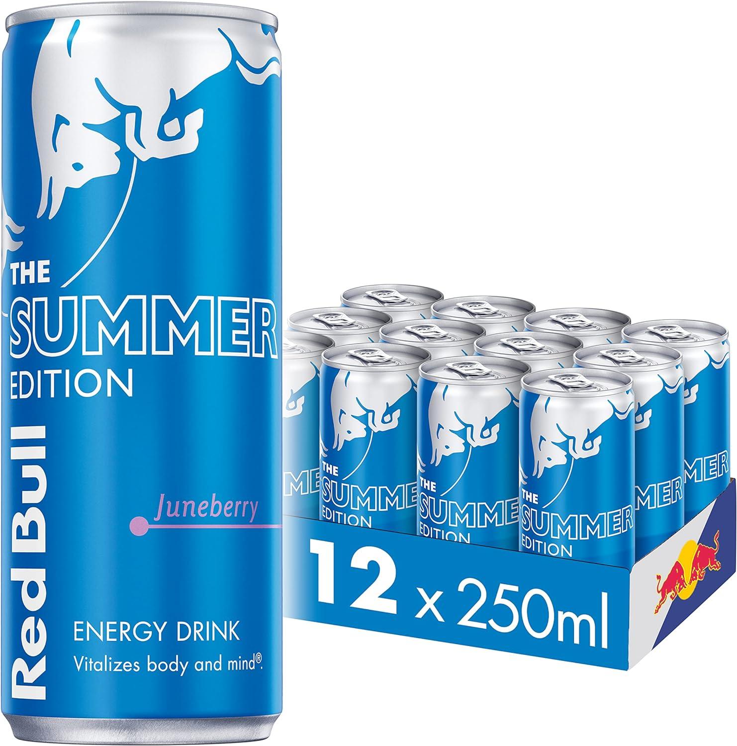 Red Bull Energy Drink 250 ml x 24 (Pack of 6 x 4) & Energy Drink Summer ...