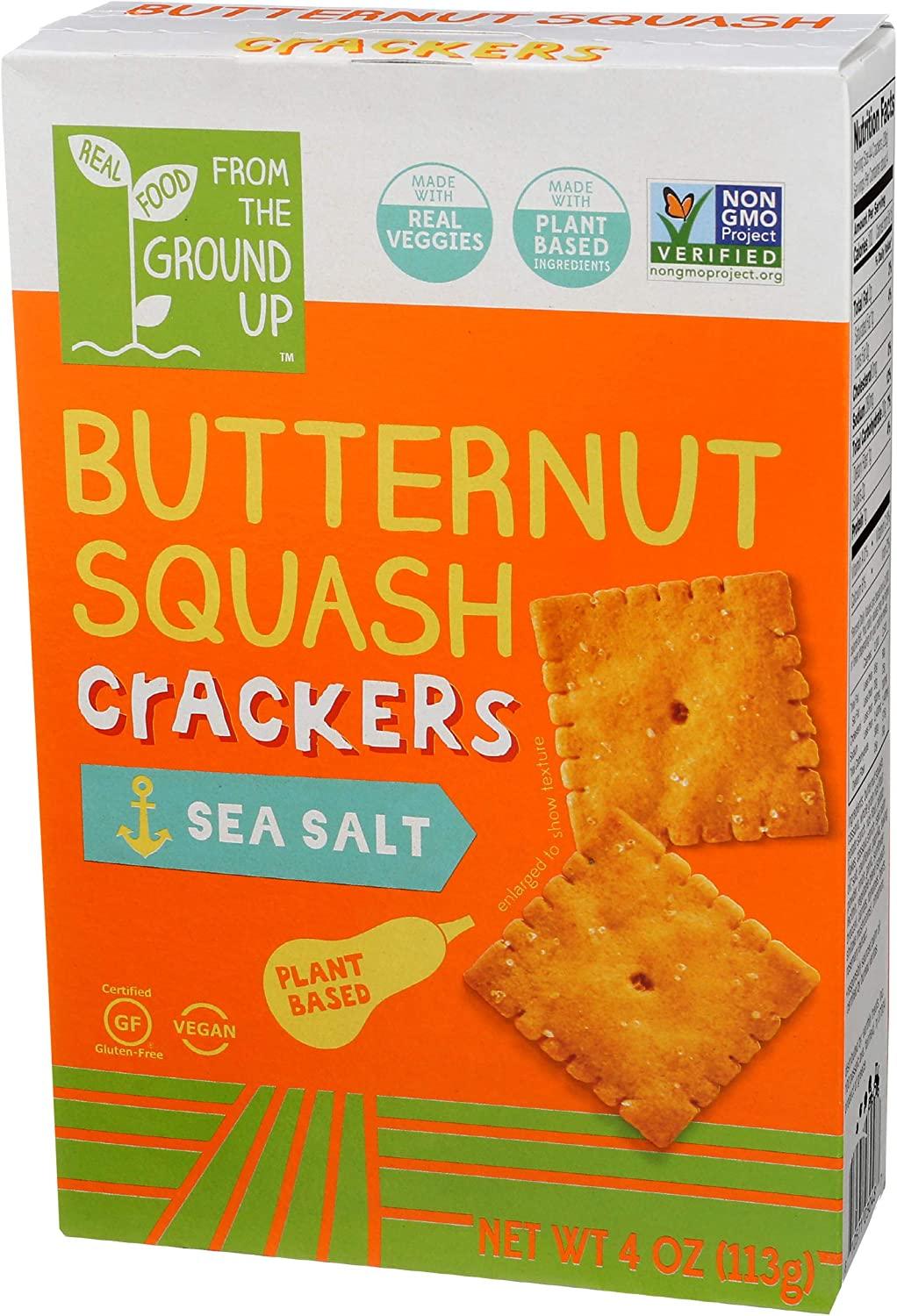Buy From The Ground Up Butternut Squash Sea Salt Crackers - Healthy ...