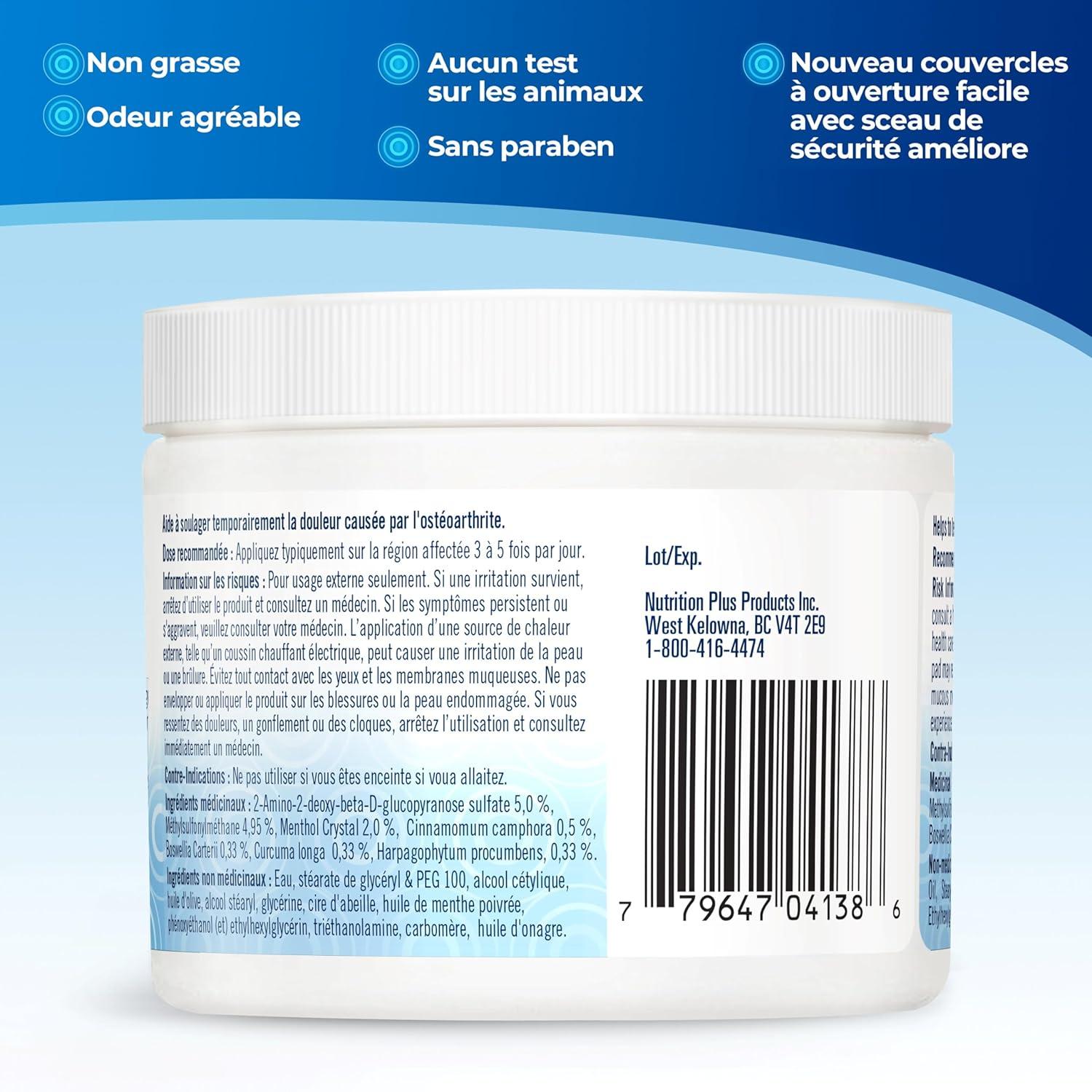 Natural Arthritis Pain Relief Cream - MSM Joint Cream for Stiffness and ...