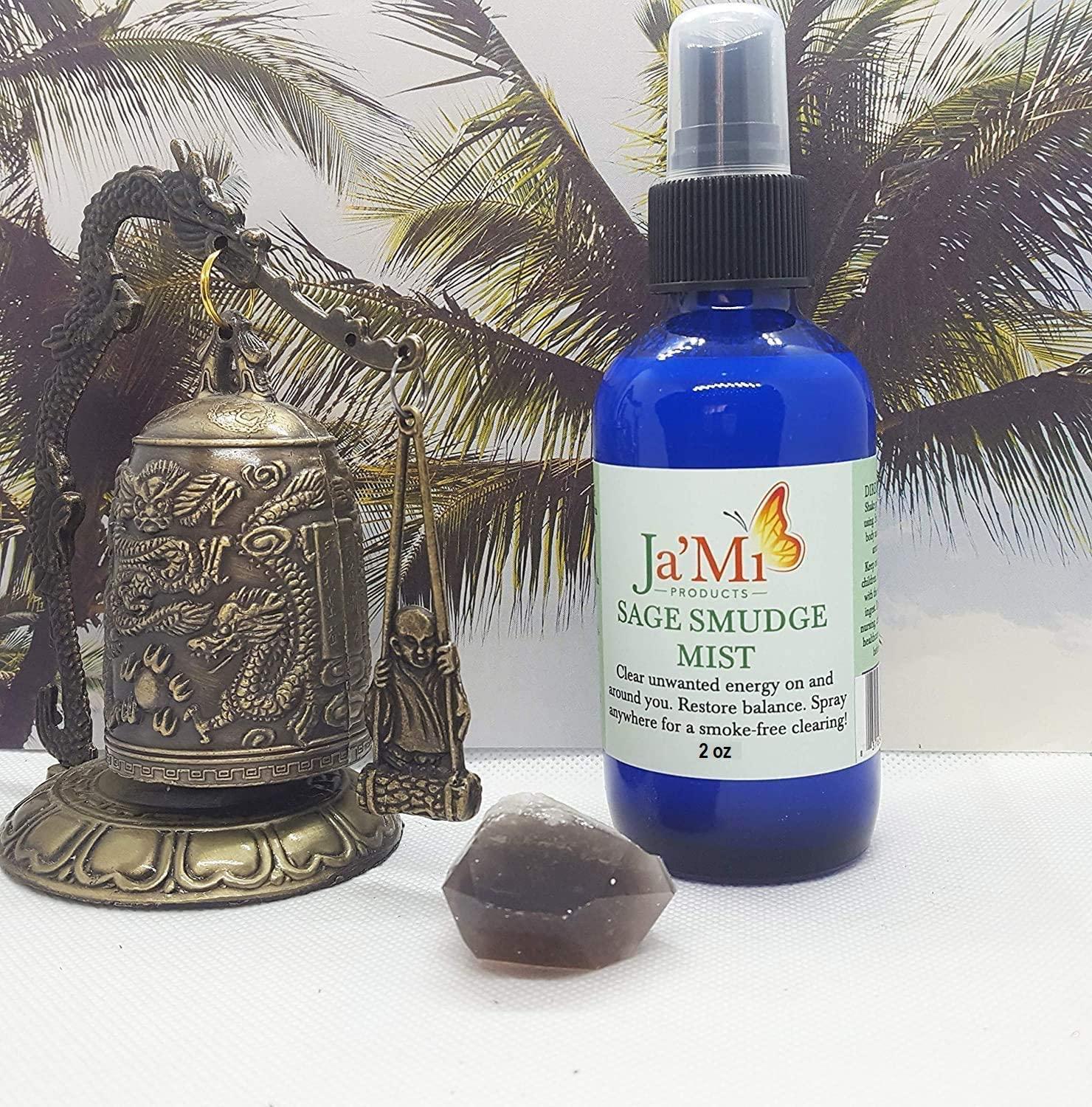 JaMi Sage Smudge Mist Spray 2 oz Bottle (2 Pack) | Clear Unwanted ...