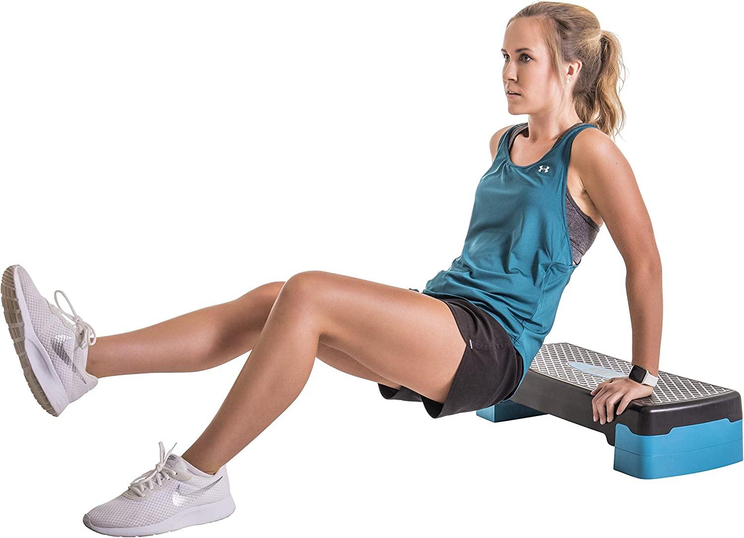 Adjustable Aerobic Step Platform for Cardio & Strength Training - 2 ...