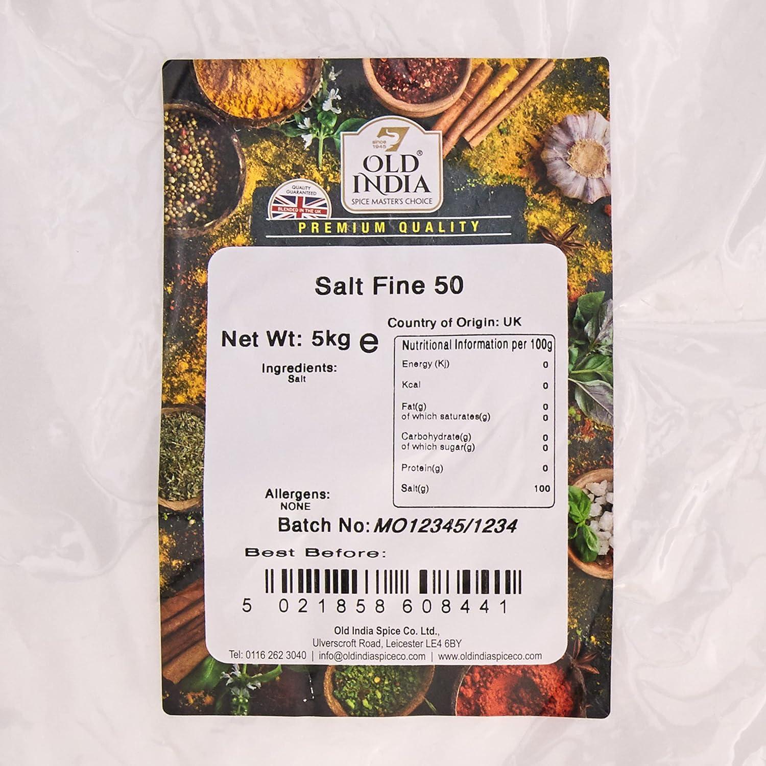 Old India Salt Fine 50 - 5kg Pack | Buy Now with Express International ...