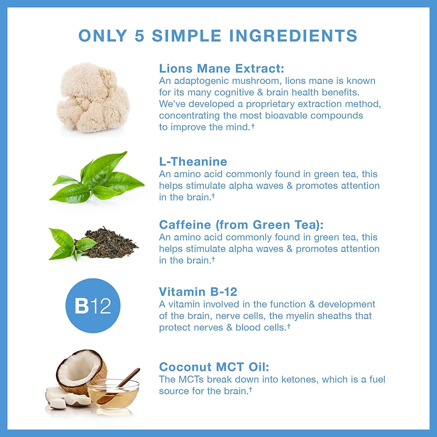 Nootropic Brain Booster Supplement for Focus, Memory, Clarity, and ...