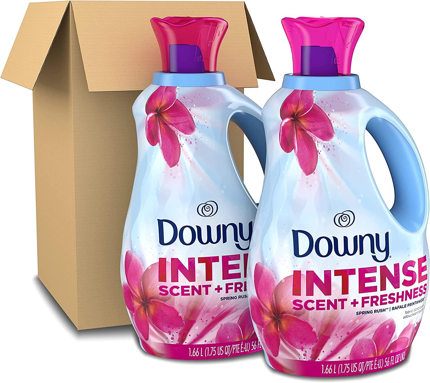 Downy Intense Scent + Freshness Laundry Liquid Fabric Softener, Spring ...