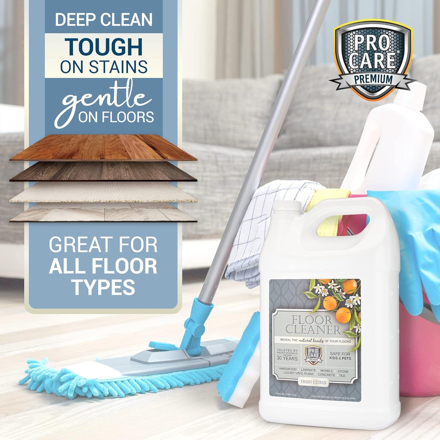 ProCare Citrus Floor Cleaner (Made in USA) | Chemical-Free Mopping ...