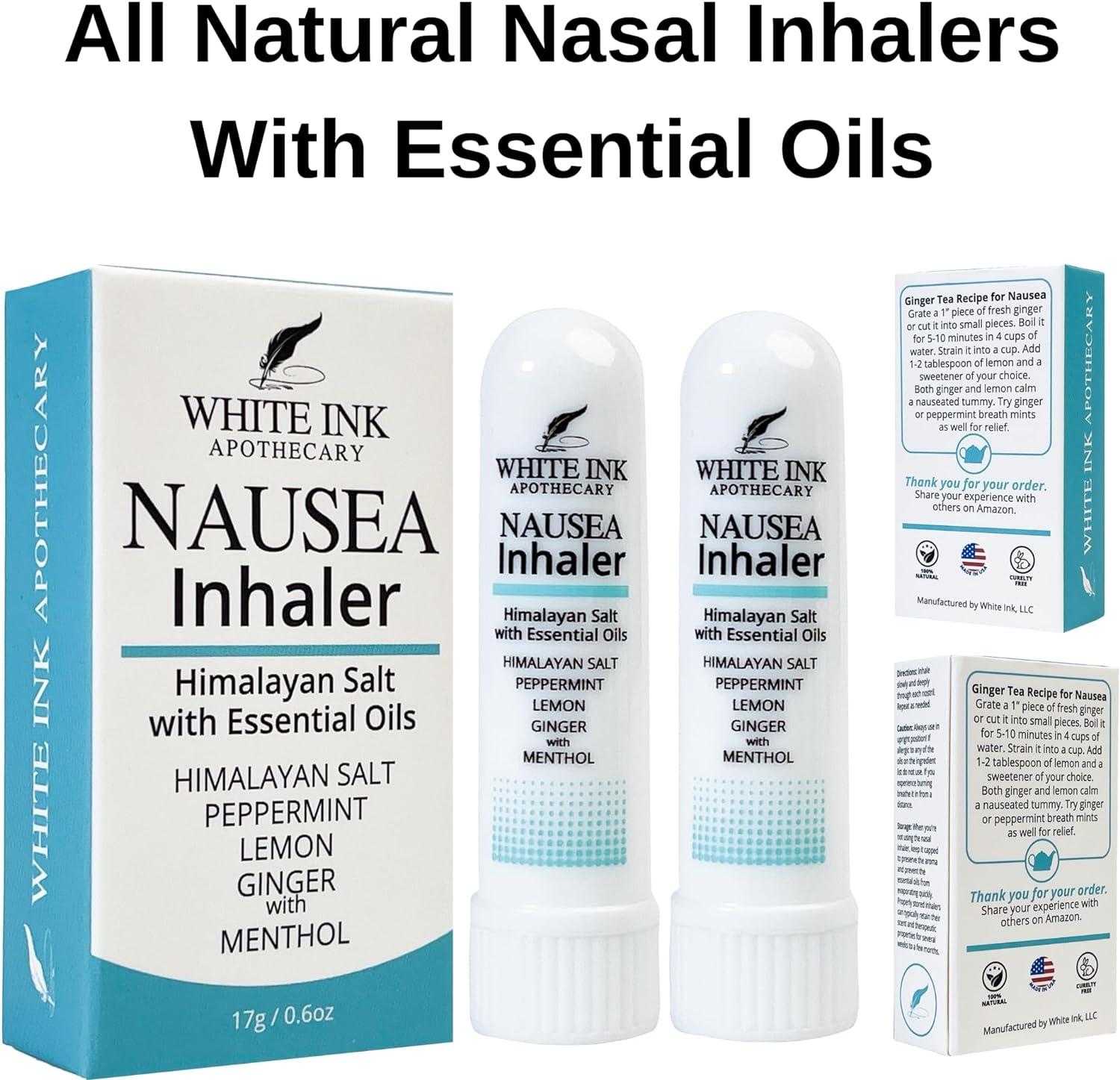 Himalayan Pink Salt Essential Oil Nasal Inhaler for Nausea Relief ...