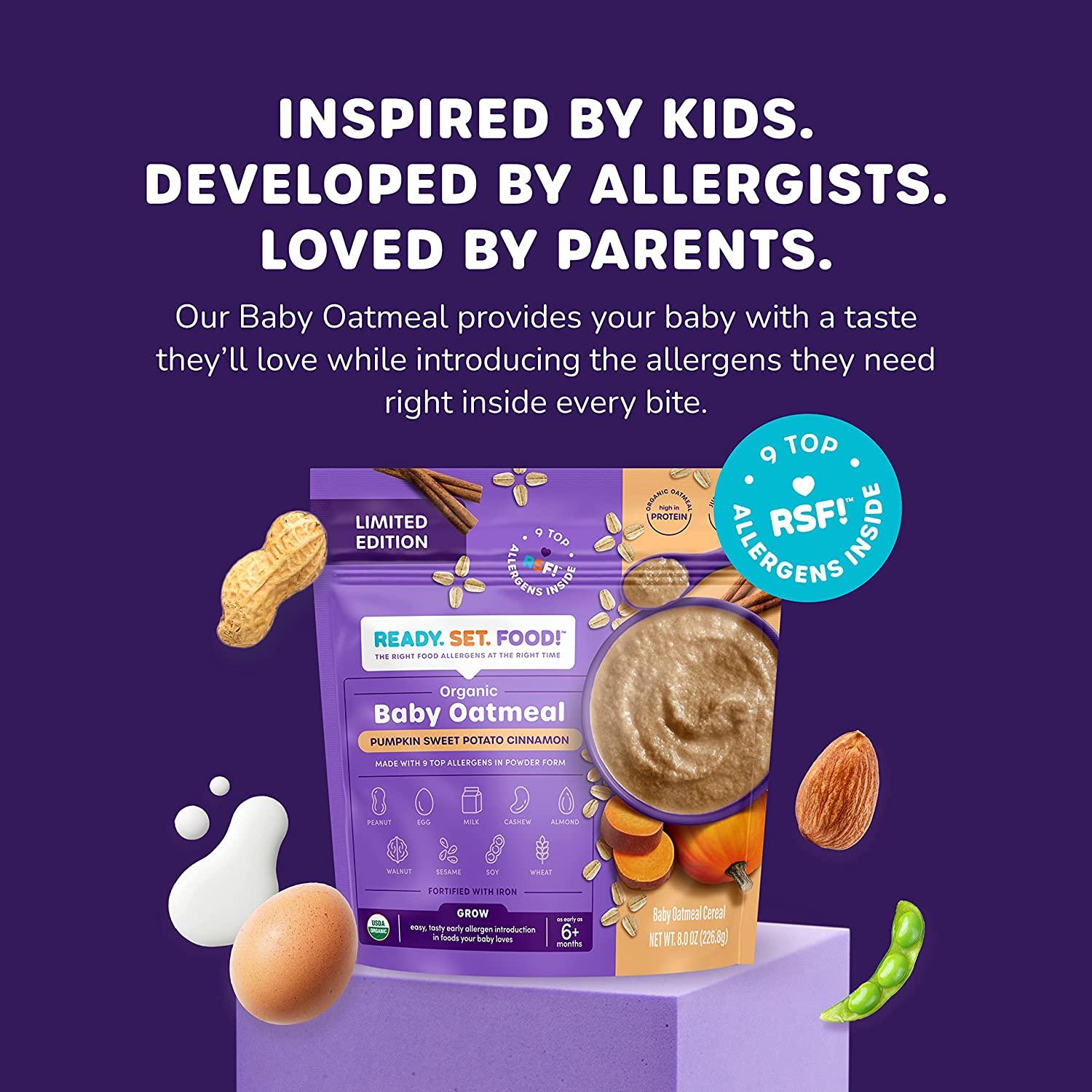 Organic Baby Oatmeal Cereal with Limited Edition Pumpkin Sweet Potato ...