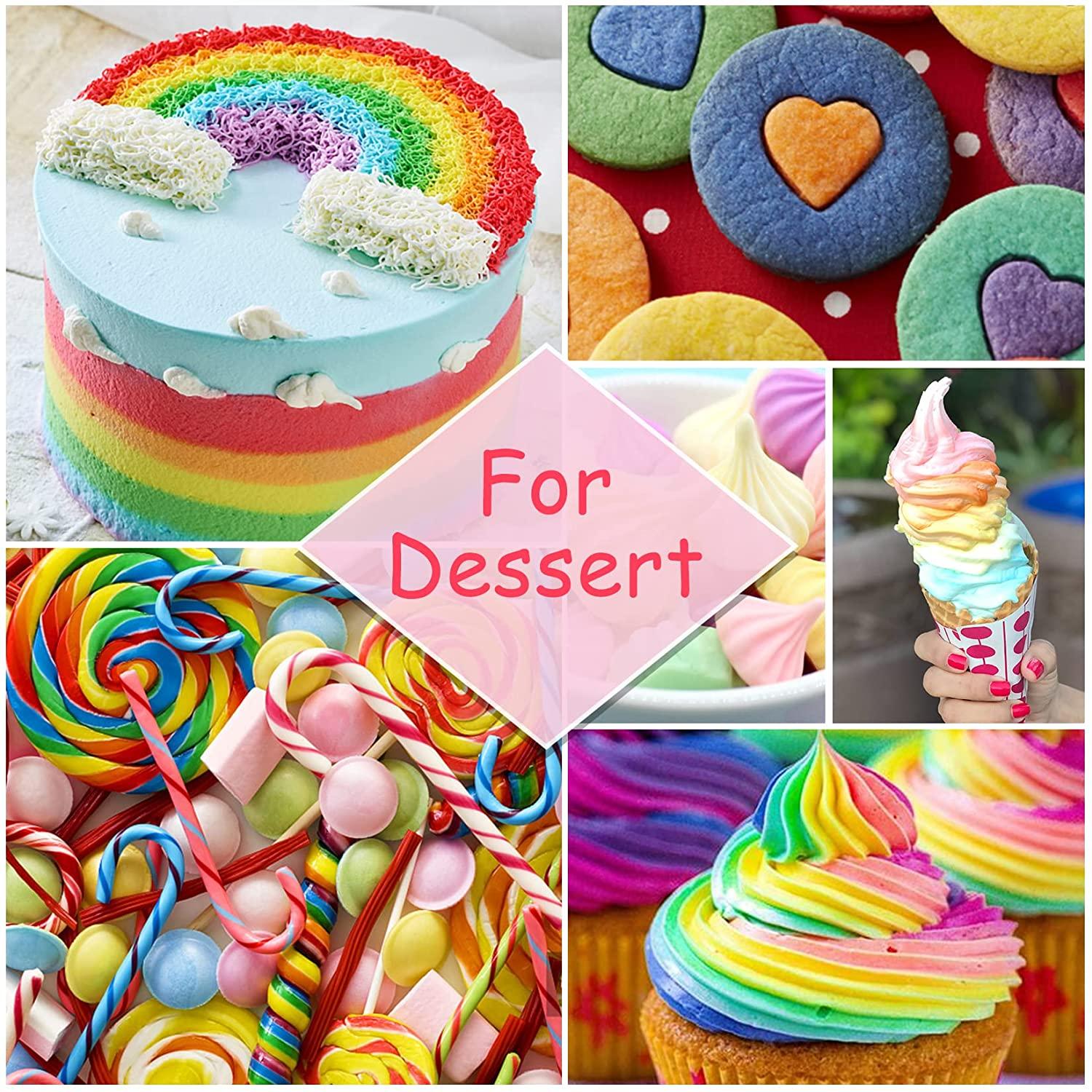 Food Coloring - 24 Color Rainbow Fondant Cake Food Coloring Set for ...