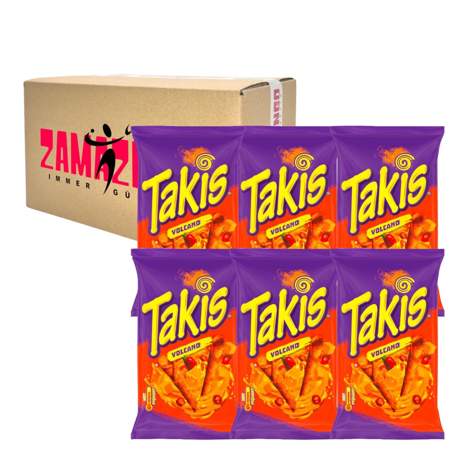 Buy Takis Volcano Hot Maischips 100g - Crispy Cheese & Chilli Snacks ...