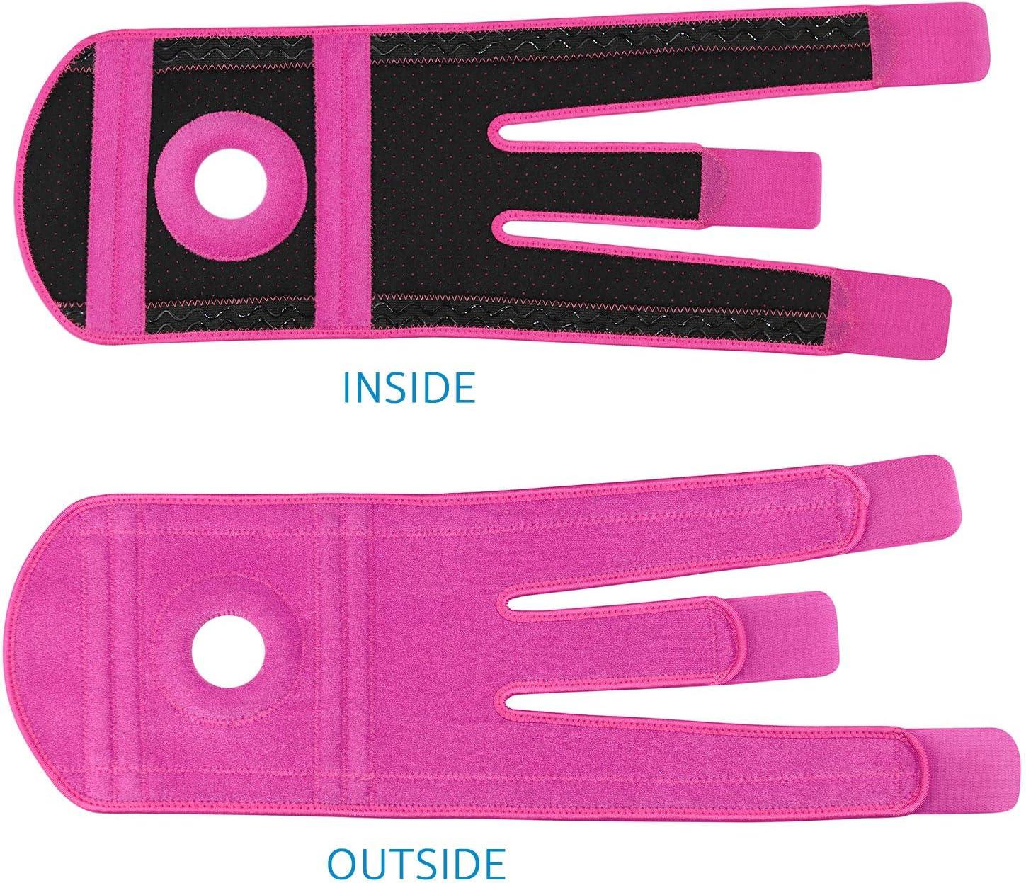 BeeChamp Neoprene Knee Support Compression Sleeve - Adjustable Open ...