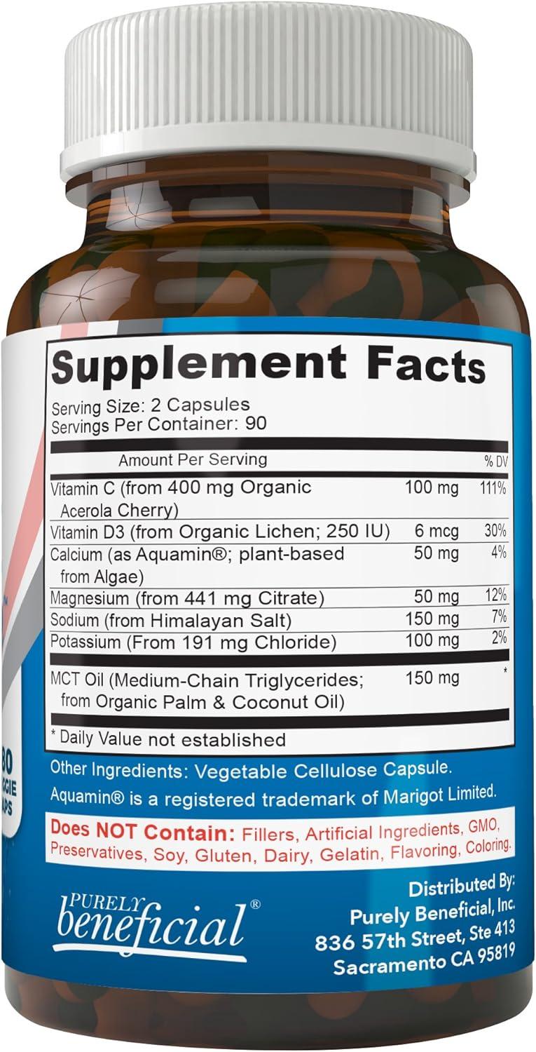 Hydrate Plus: All-Natural Electrolyte Capsules with Himalayan Salt ...