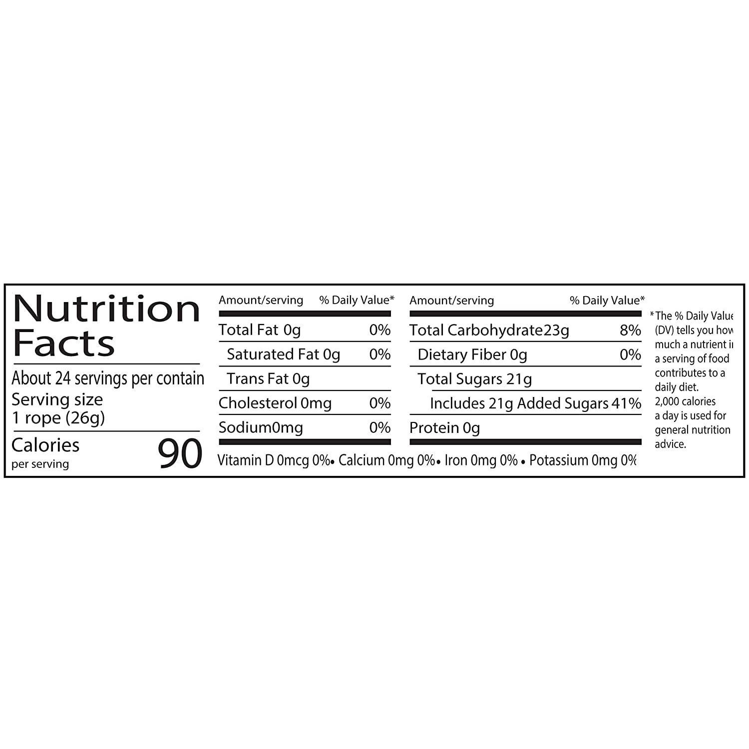 Nerds Rope Rainbow Candy 0.92 oz - 24 Count | Delicious Chewy Treat