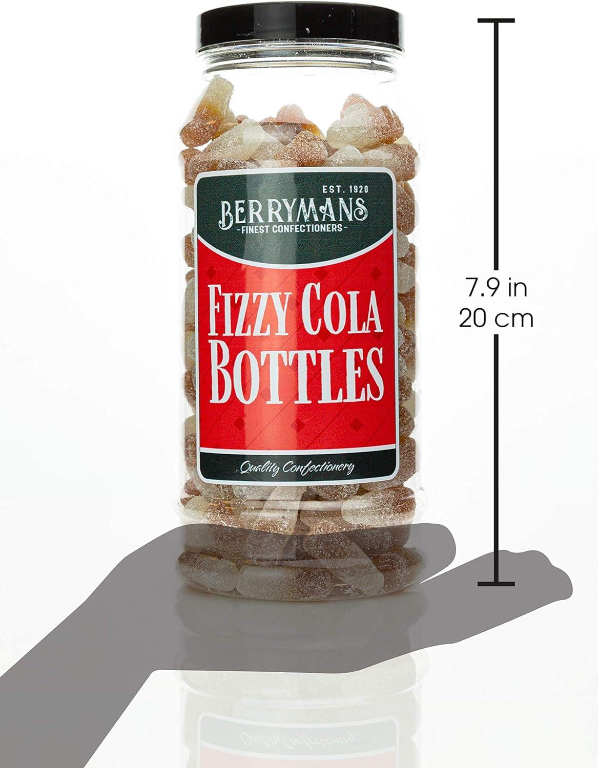 Original Fizzy Cola Bottles Retro Sweets Gift Jar by Berrymans Sweet ...