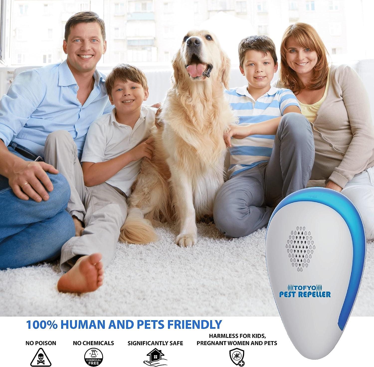 7 Pack Ultrasonic Pest Repeller Indoor - Dual Chip System for Humans ...