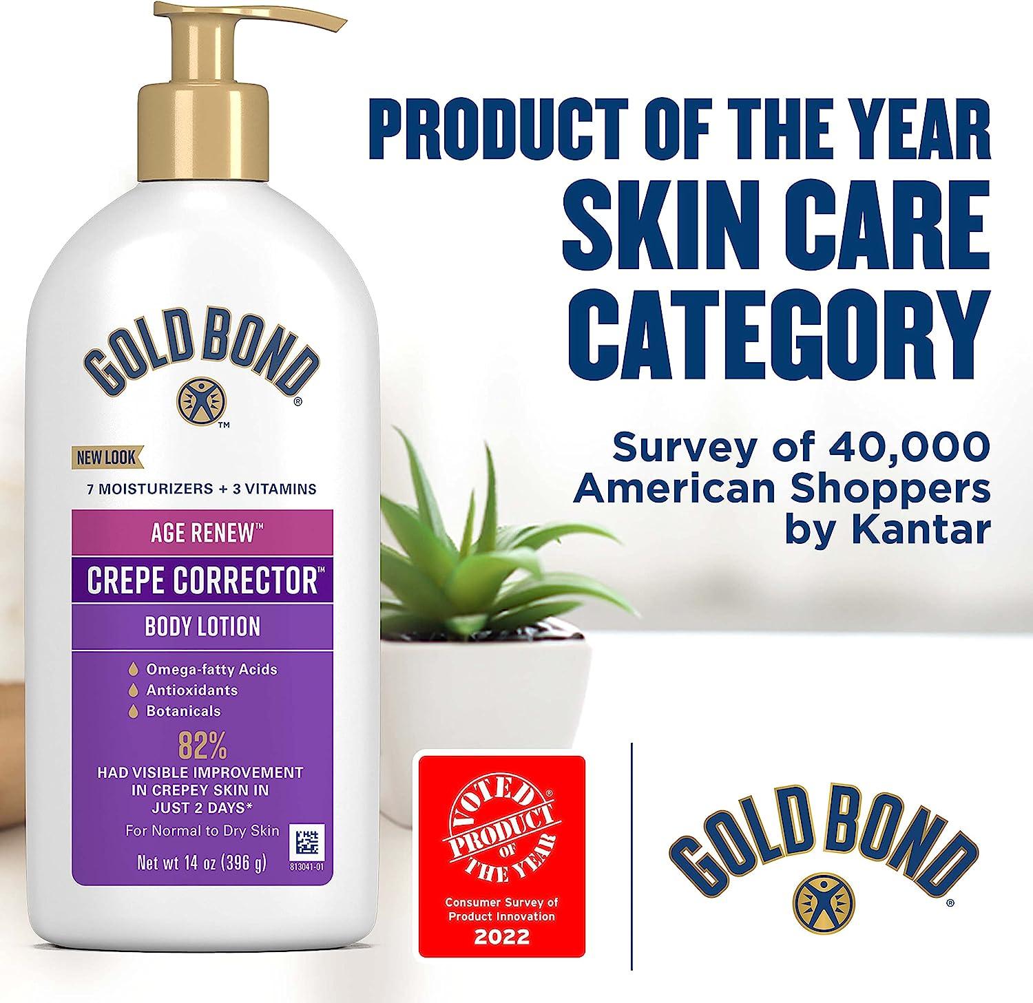 Gold Bond Age Renew Crepe Corrector Body Lotion 14 oz. - Replenishing ...