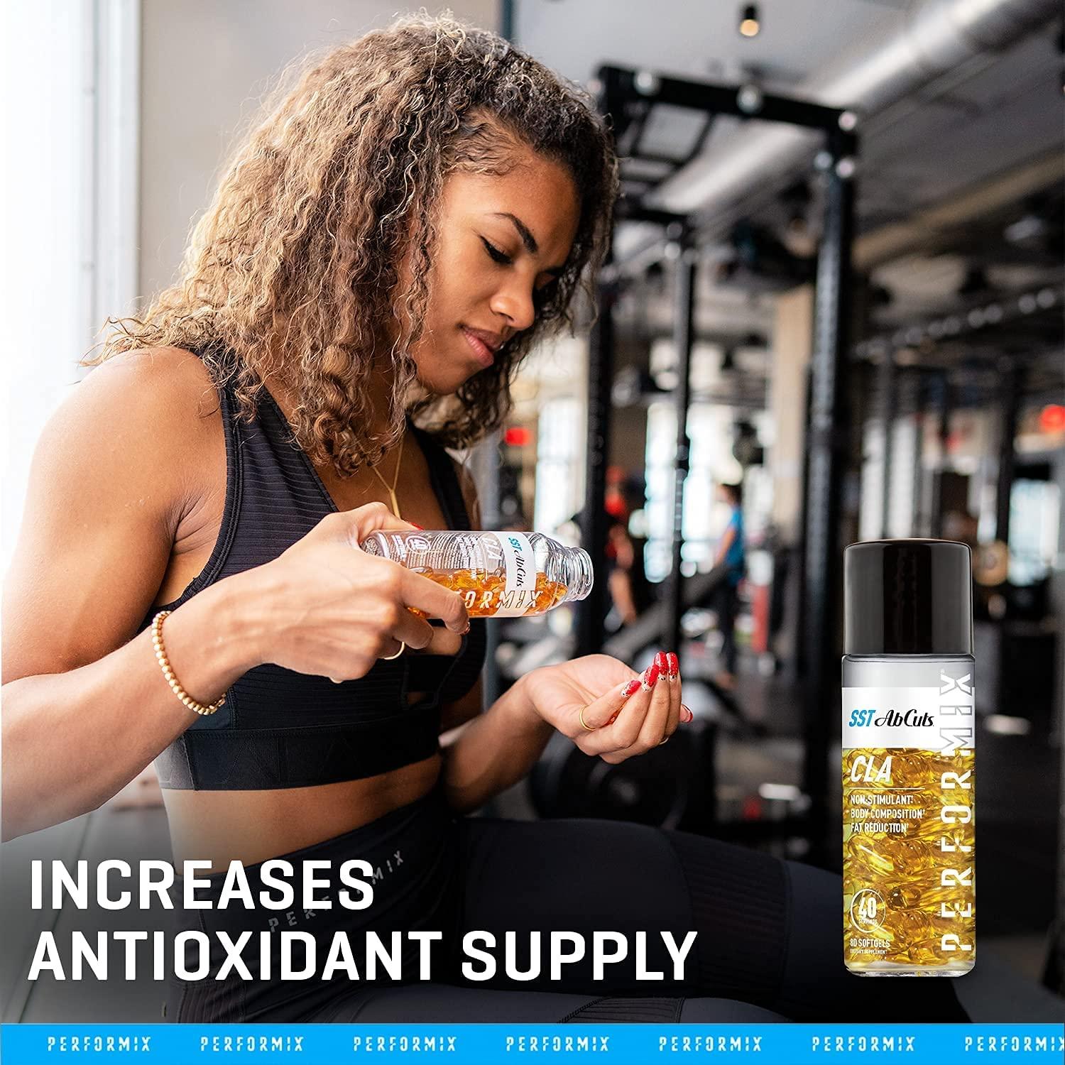 Performix SST Ab Cuts CLA Soft Gels for Men & Women - Non-Stimulant ...