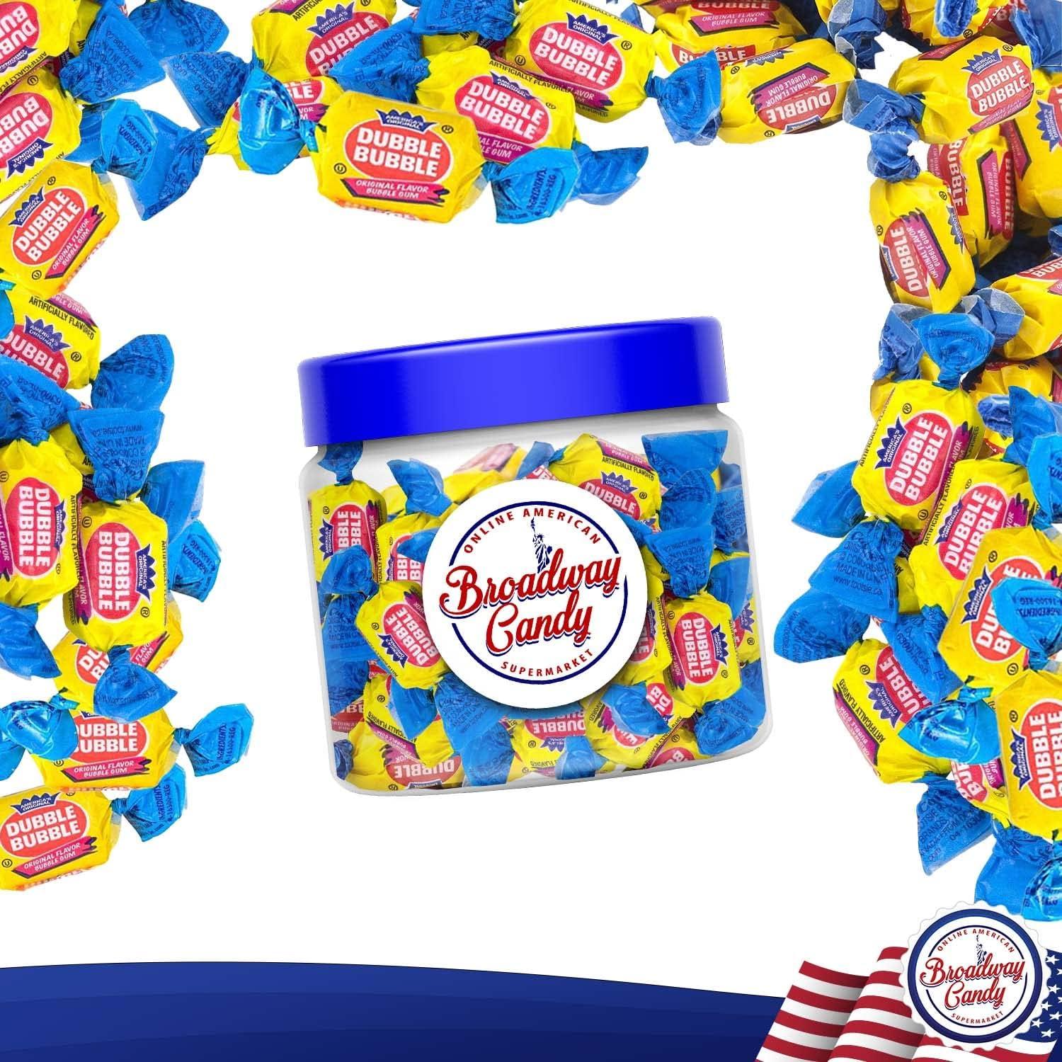 Dubble Bubble Original Flavour Bubble Gum, 350g Jar - Individually ...
