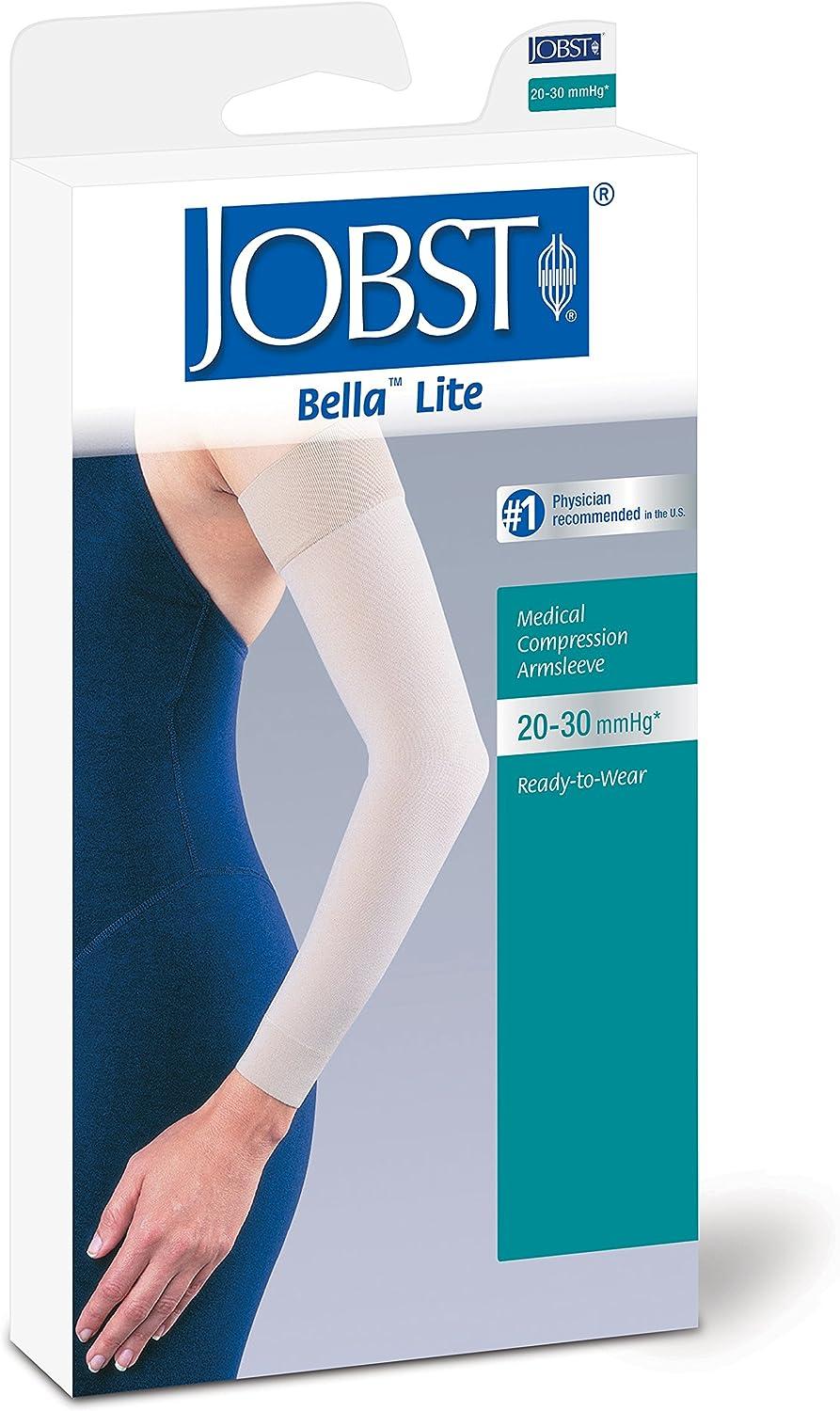 Jobst Bella Lite 15-20 Compression Arm Sleeve with Silicone Band Beige ...